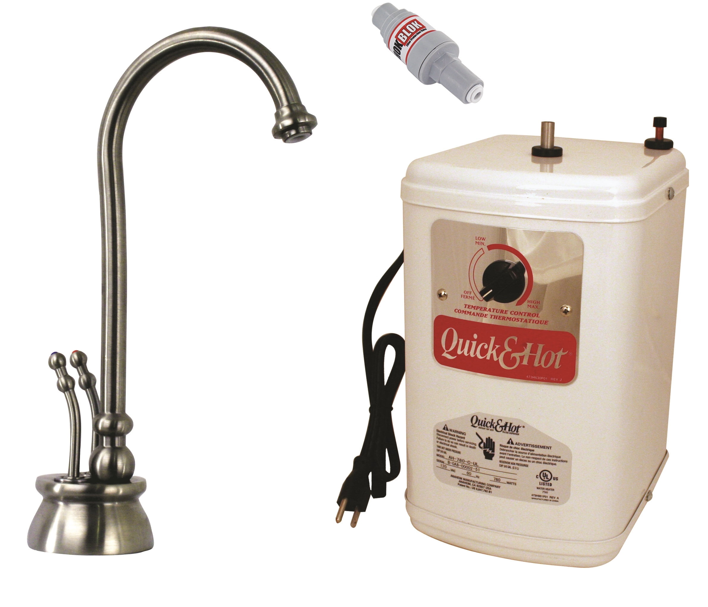 Westbrass D262HFP-07 Docalorah 10" 2-Handle Hot and Cold Water ...