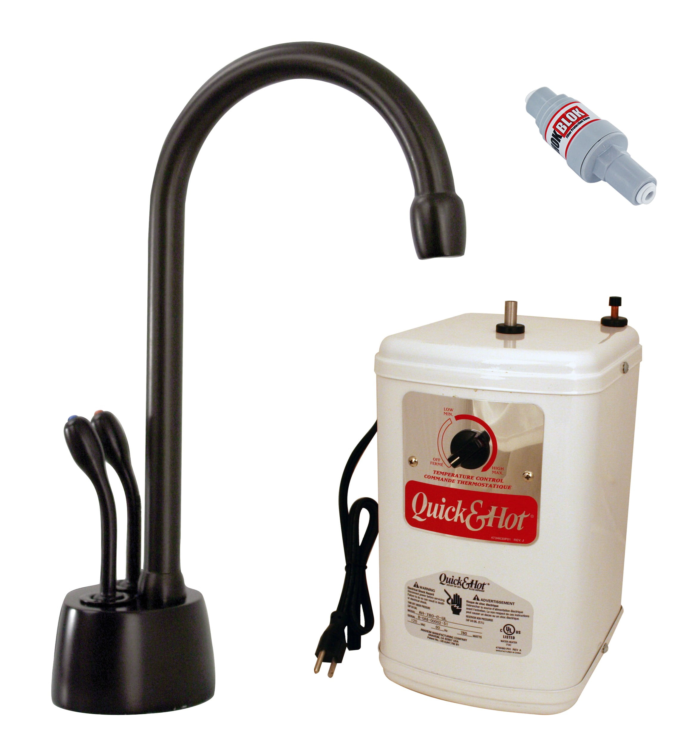 Westbrass D272H-12 Develosah 9" 2-Handle Hot and Cold Water Dispenser ...