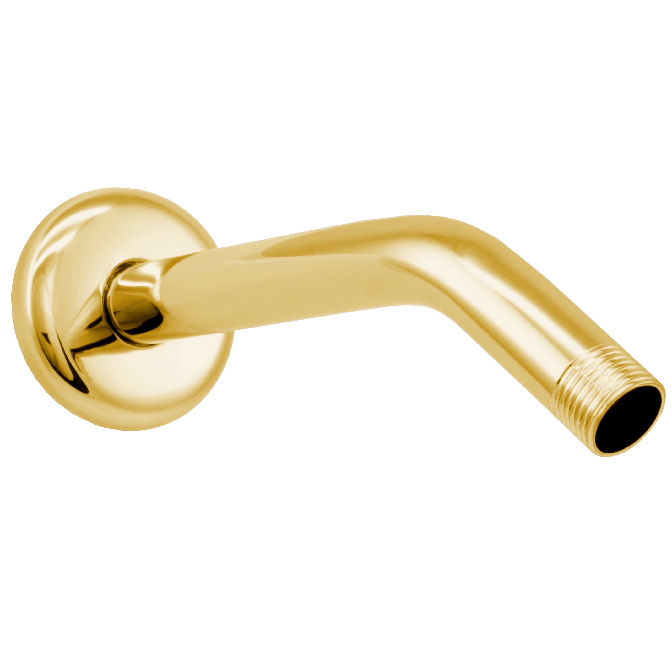 Westbrass D301-1-01 1/2" IPS x 8" Shower Arm and Flange, Polished Brass ...