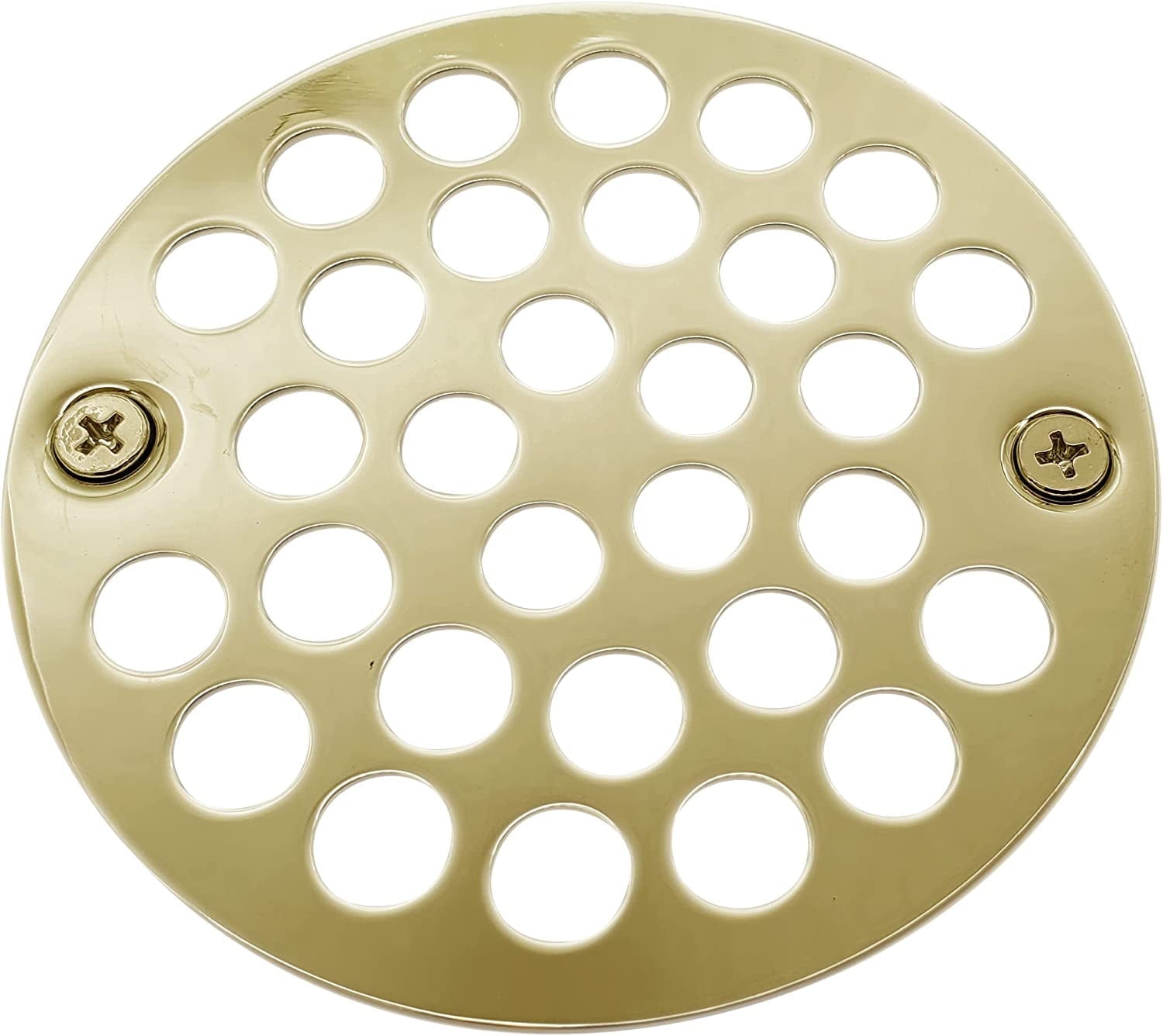 Westbrass D3192-03 4" Brass Shower Drain Cover, Polished Brass ...
