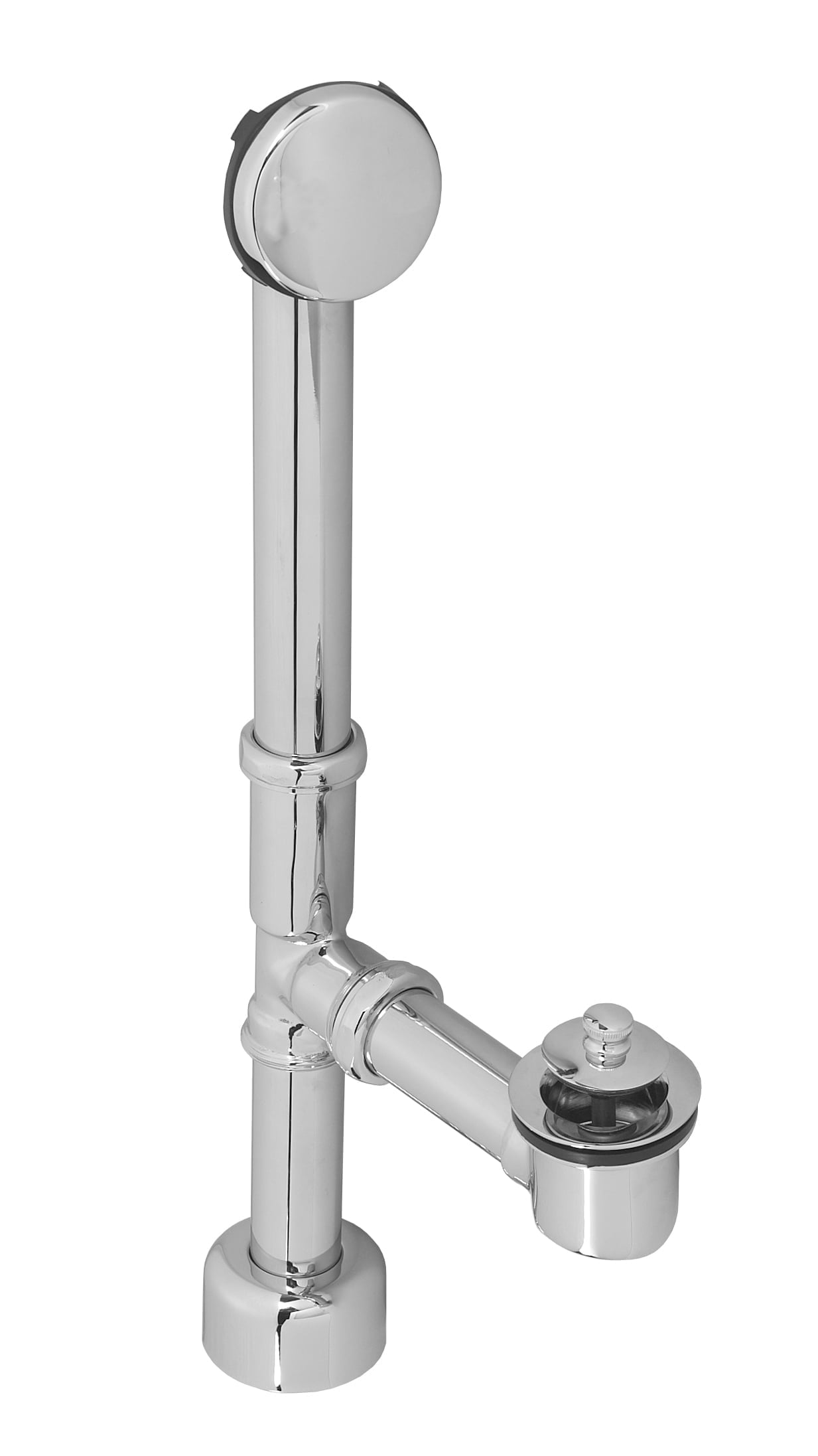 Westbrass 14" Brass Bath Waste & Overflow Assembly with Twist & Close ...