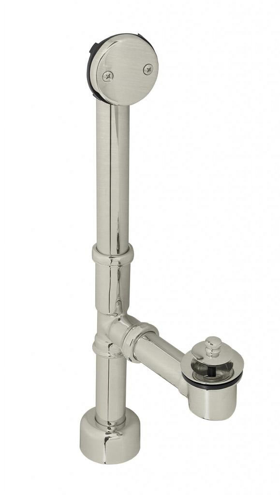 Westbrass 14" Brass Bath Waste & Overflow Assembly with Twist & Close ...