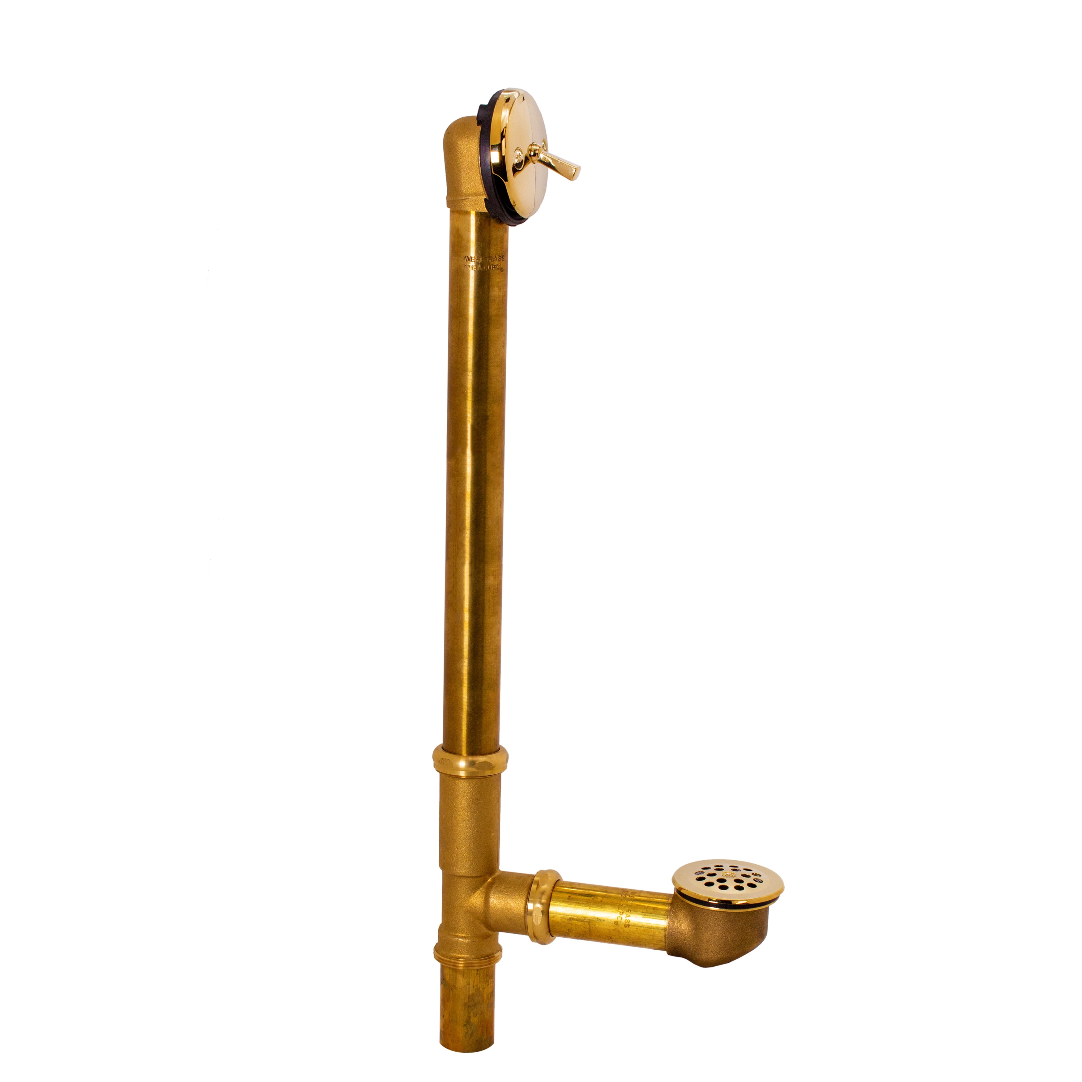 Westbrass D324-01 22-1/2" Bath Waste & Overflow Assembly with Trip ...