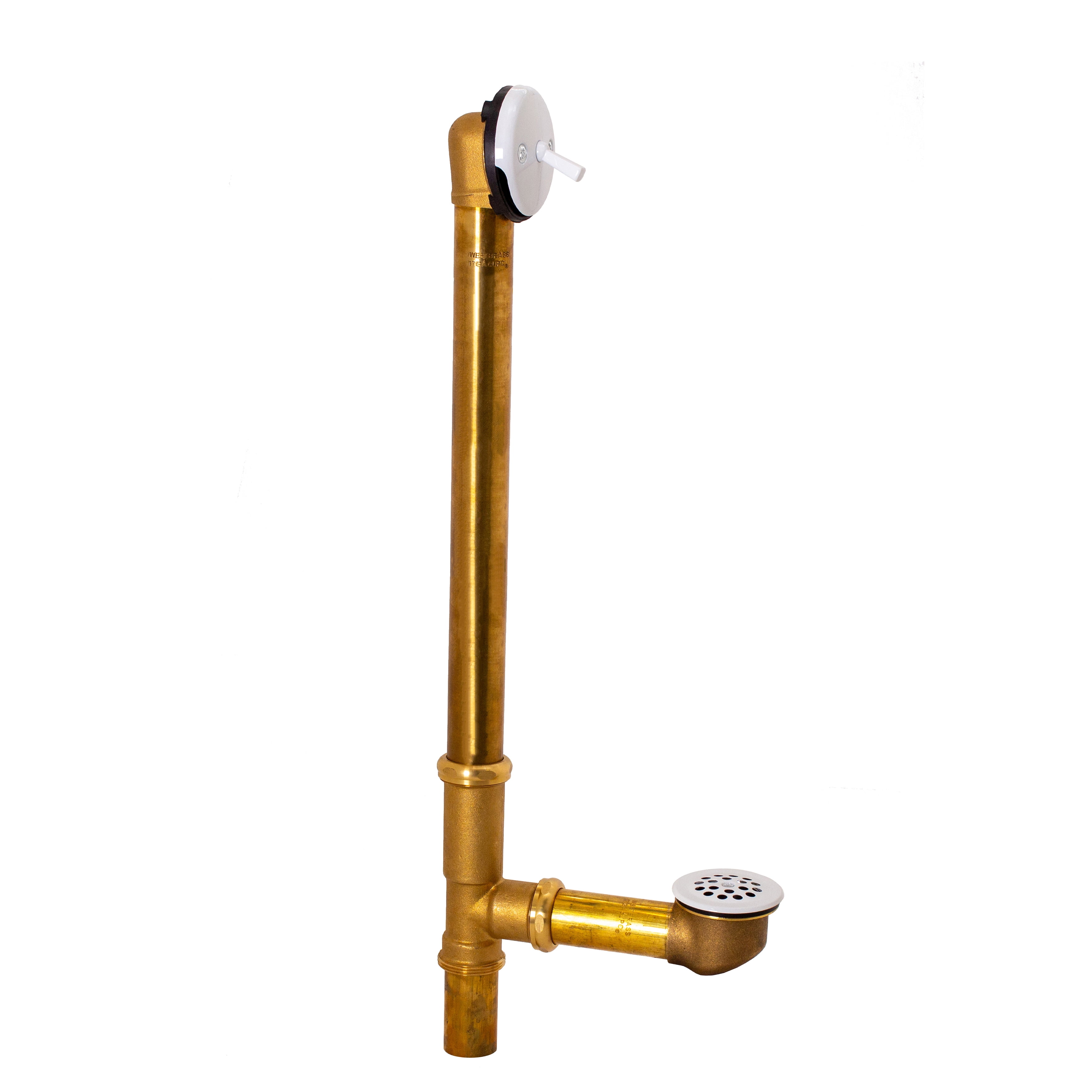 Westbrass D324-50 22-1/2" Bath Waste & Overflow Assembly with Trip ...