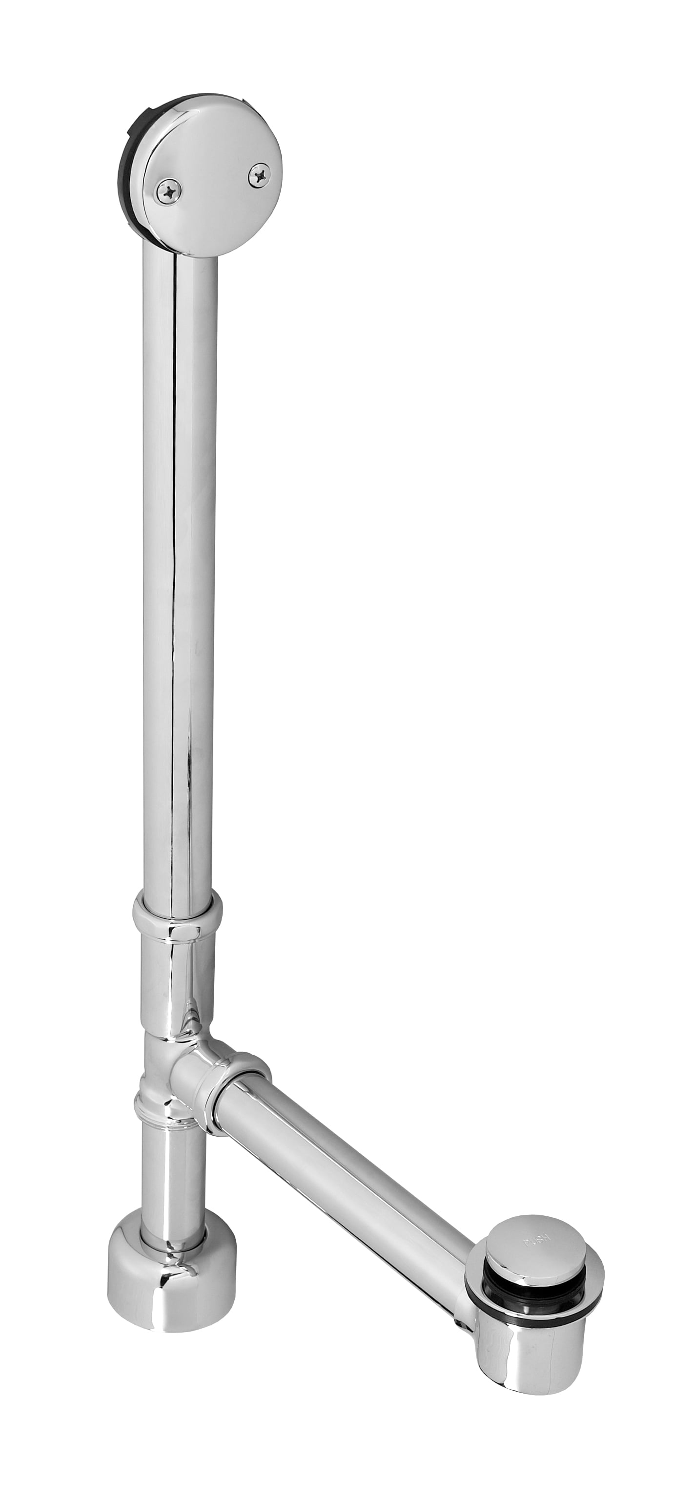 Westbrass D3261K-26 22-1/2" 17 Gauge Brass Waste & Overflow Assembly ...