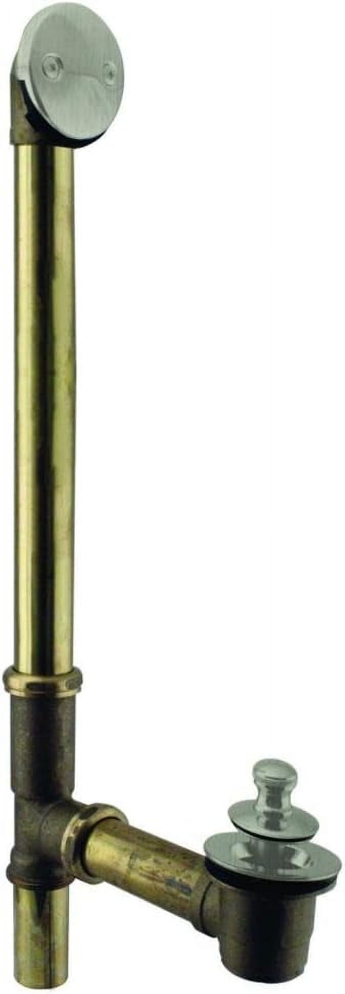 Westbrass D3264-20G-20 22-1/2" 20 ga. Bath Waste & Overflow Assembly ...