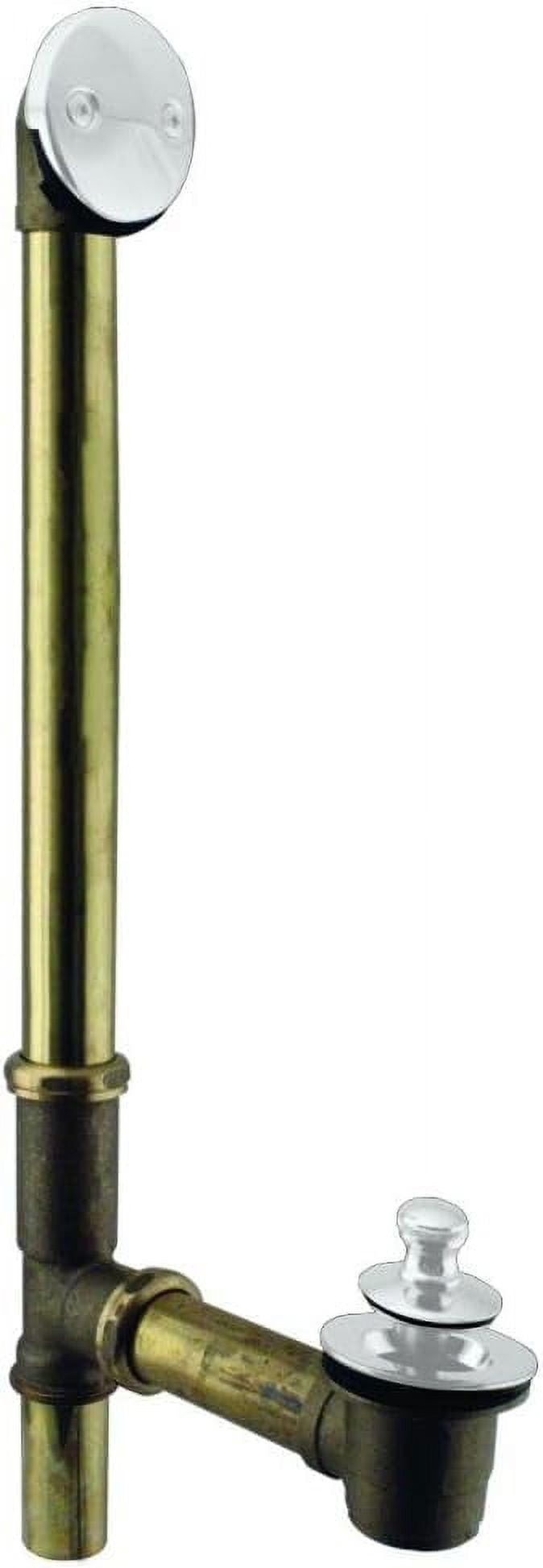 Westbrass D3264-50 22-1/2" 17 ga. Bath Waste & Overflow Assembly with ...