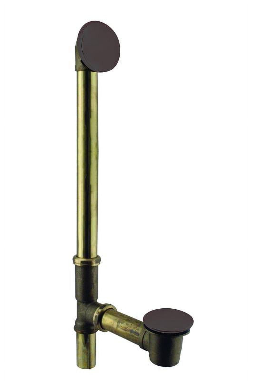 Westbrass D326H-12 22" 17 Ga. Brass Bath Waste & Overflow Assembly with ...