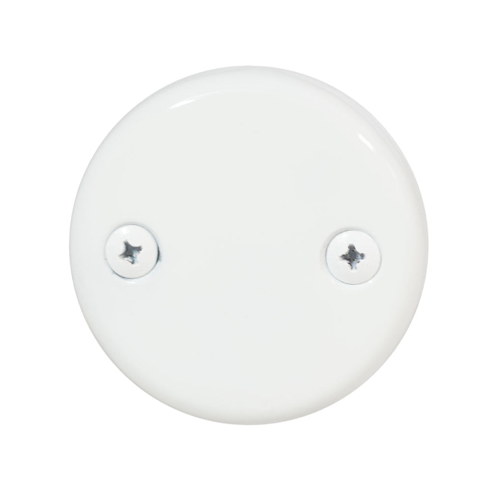 Westbrass D329-50 3-1/8" Two-Hole Bathtub Overflow Elbow Cover,, Powder ...