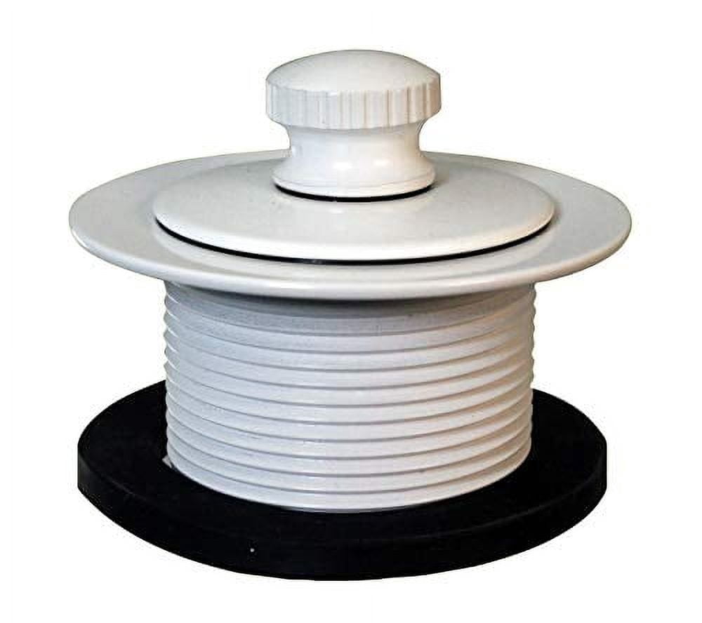 Westbrass D3344-01 1-1/2" NPSM Twist & Close Bathtub Drain, Powder Coat ...