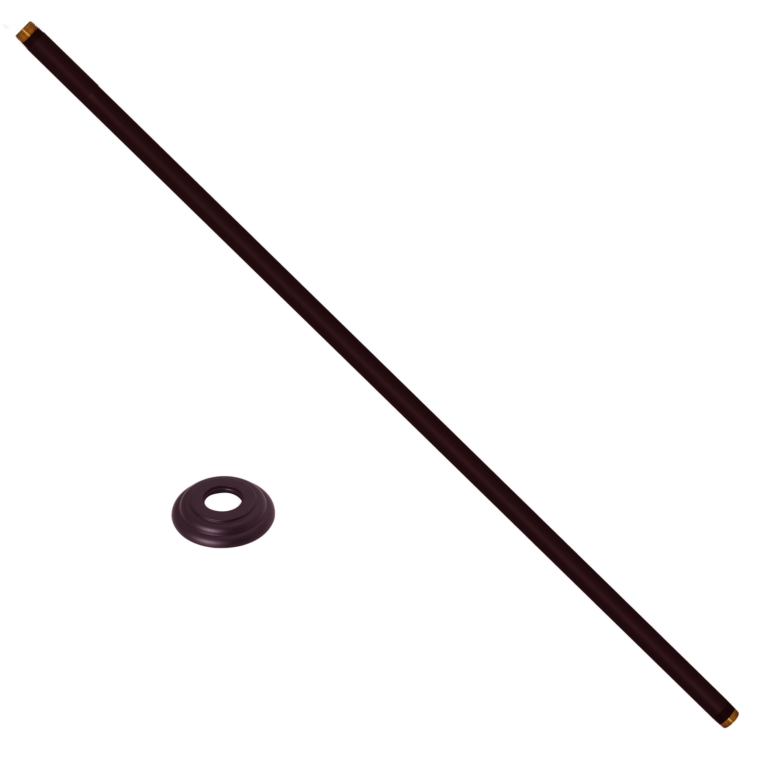 Westbrass D3648A-12 1/2" IPS x 48" Round Ceiling Mount Shower Arm with ...