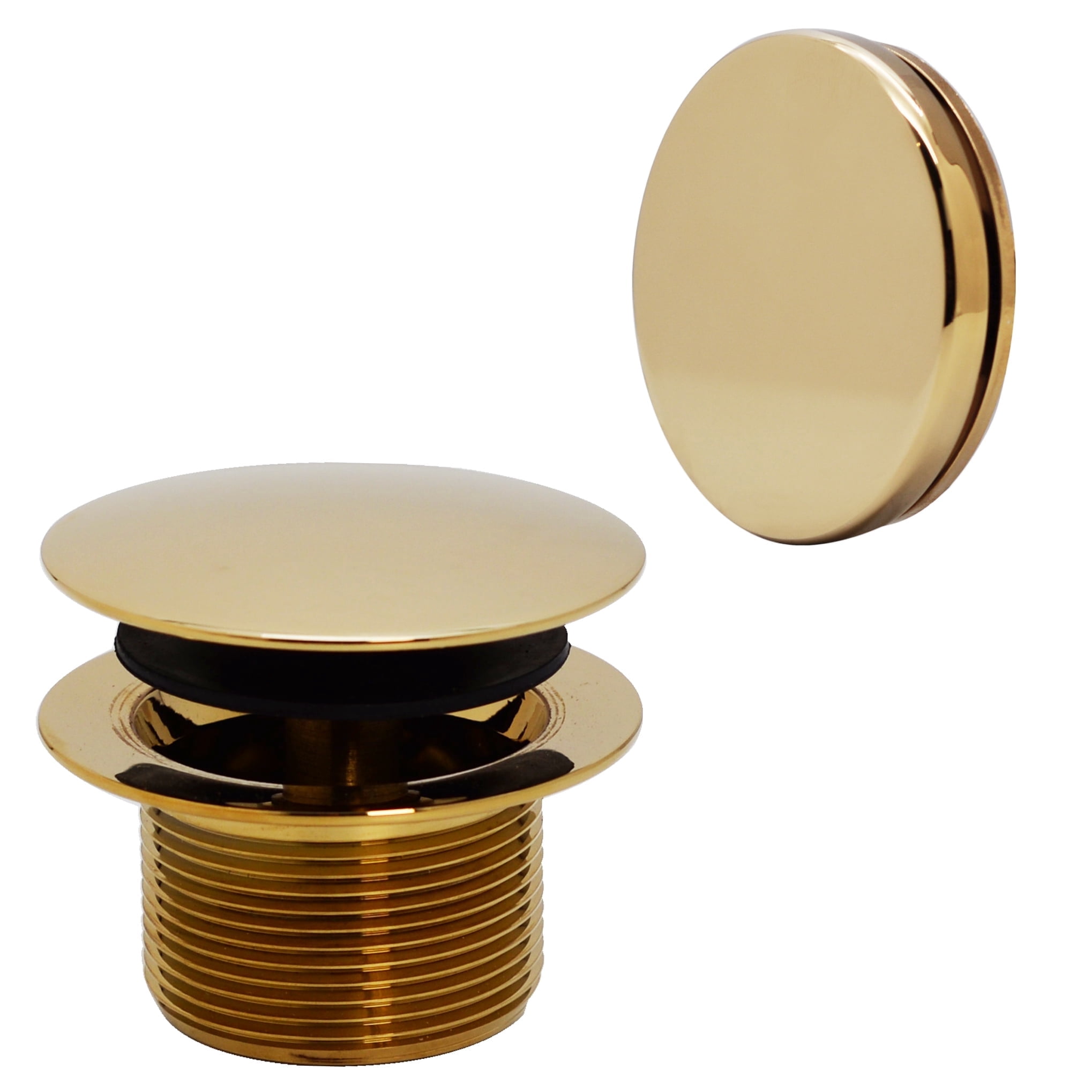 Westbrass Coarse Thread Tip-Toe Bathtub Drain with No-Hole Overflow ...