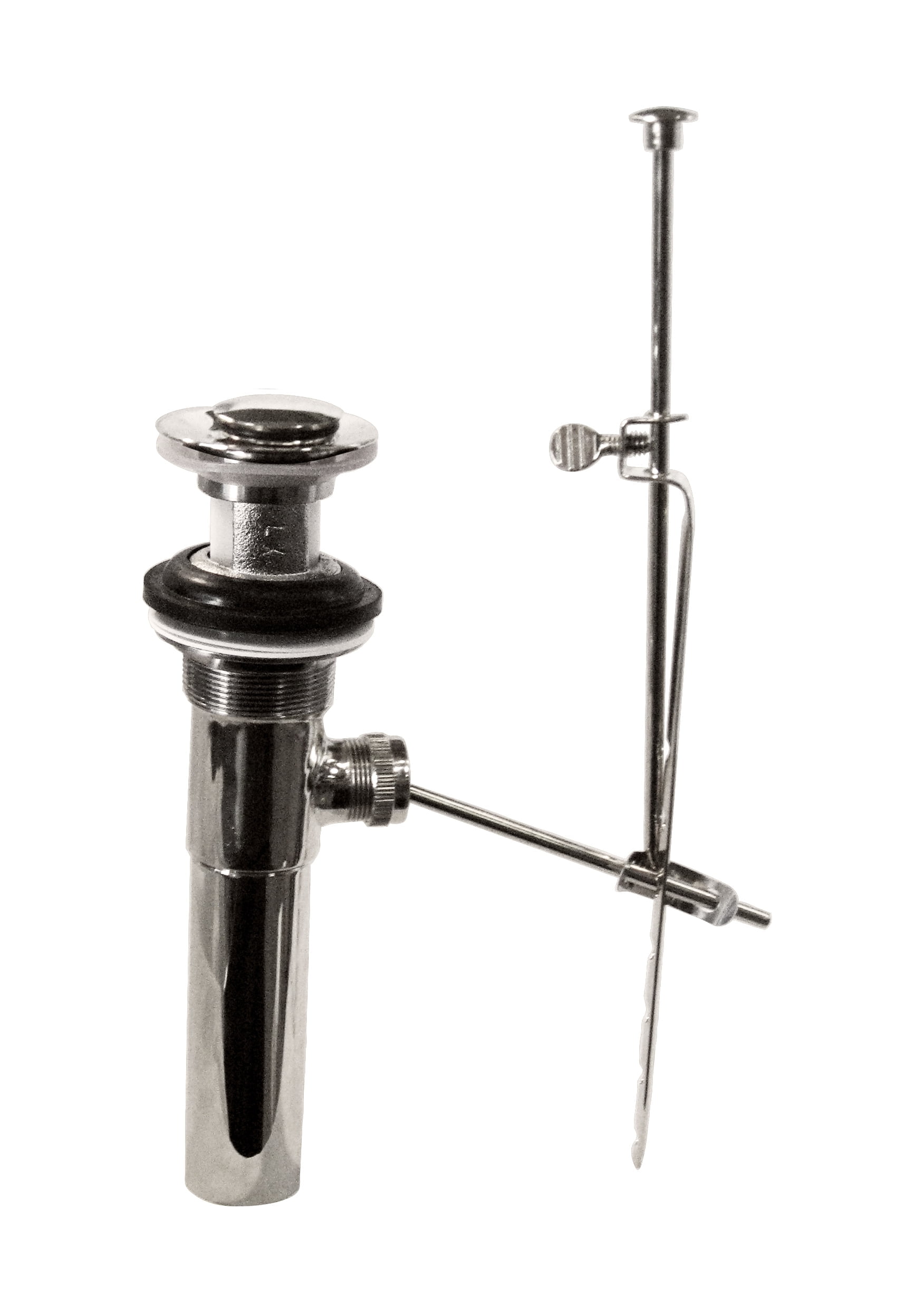 Westbrass Lift Rod Style Bathroom Sink Drain Assembly with Overflow ...