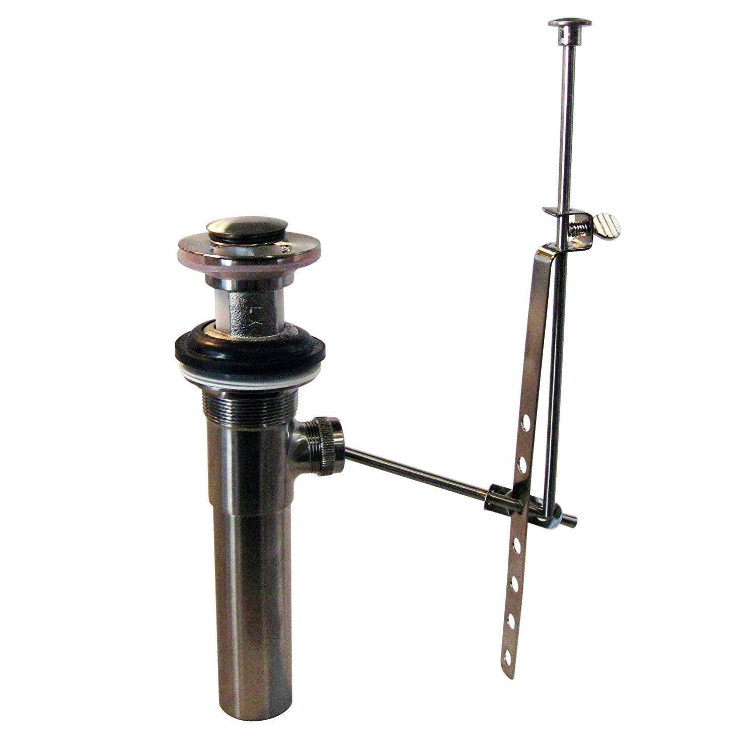 Westbrass Lift Rod Style Bathroom Sink Drain Assembly with Overflow ...