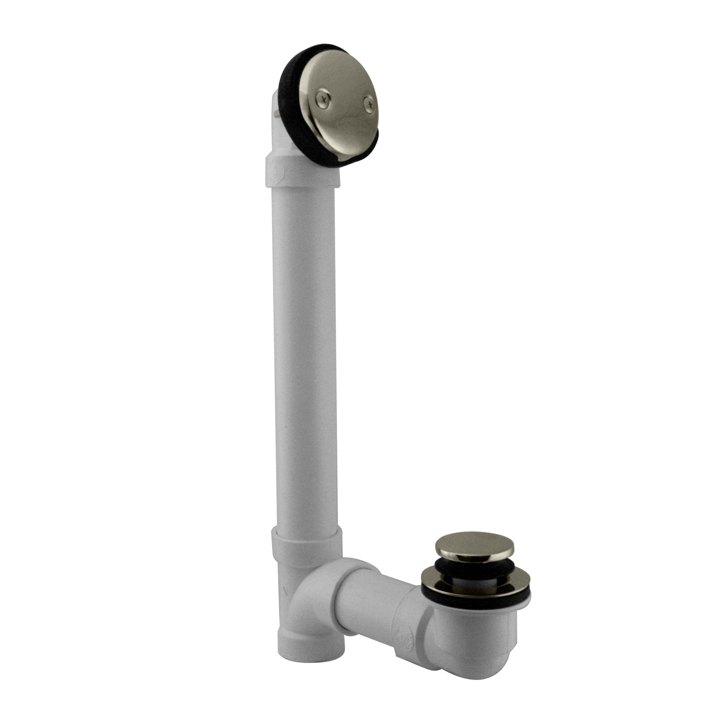 Westbrass 12" Sch. 40 PVC Bath Waste Assembly with Two-Hole Overflow ...