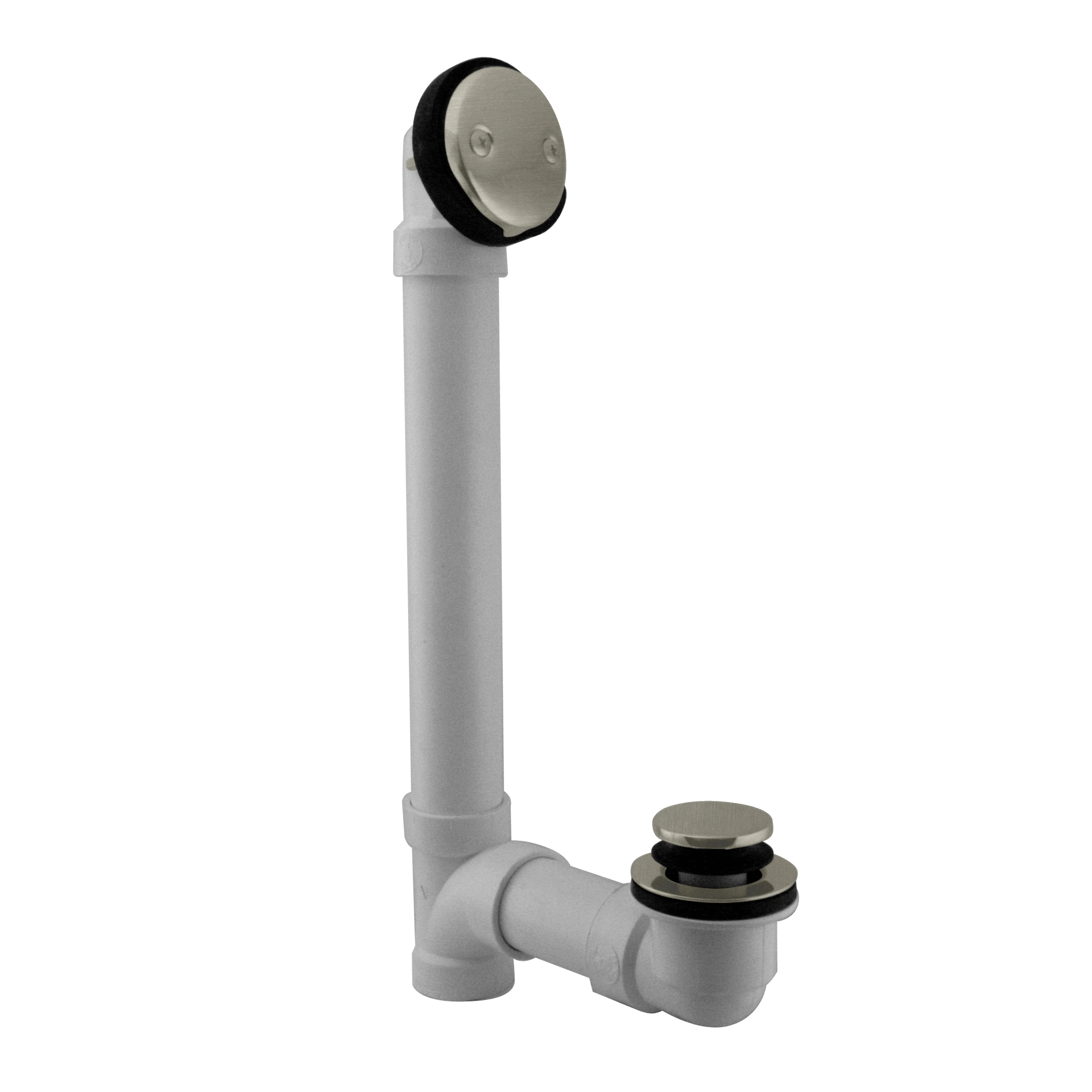 Westbrass D4932-20 1-1/2" x 12" Bath Waste & Overflow Assembly with Two ...