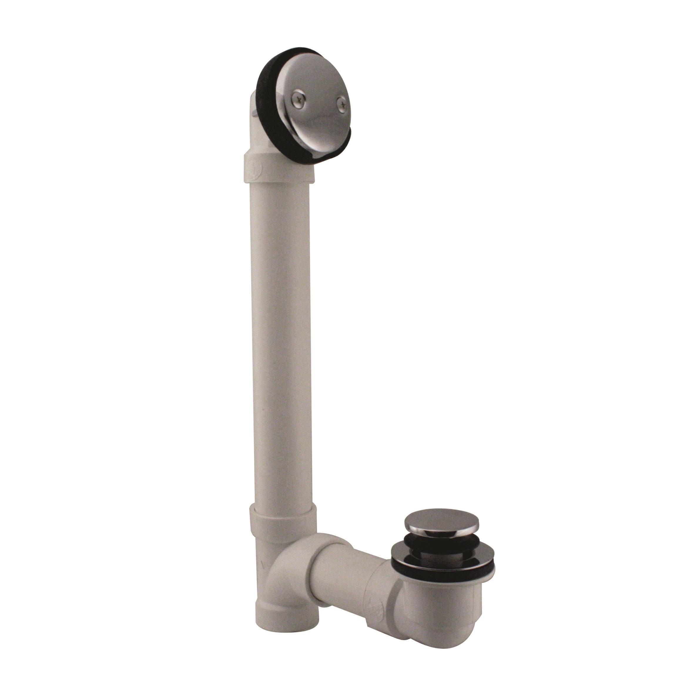 Westbrass 12" Sch. 40 PVC Bath Waste Assembly with Two-Hole Overflow ...