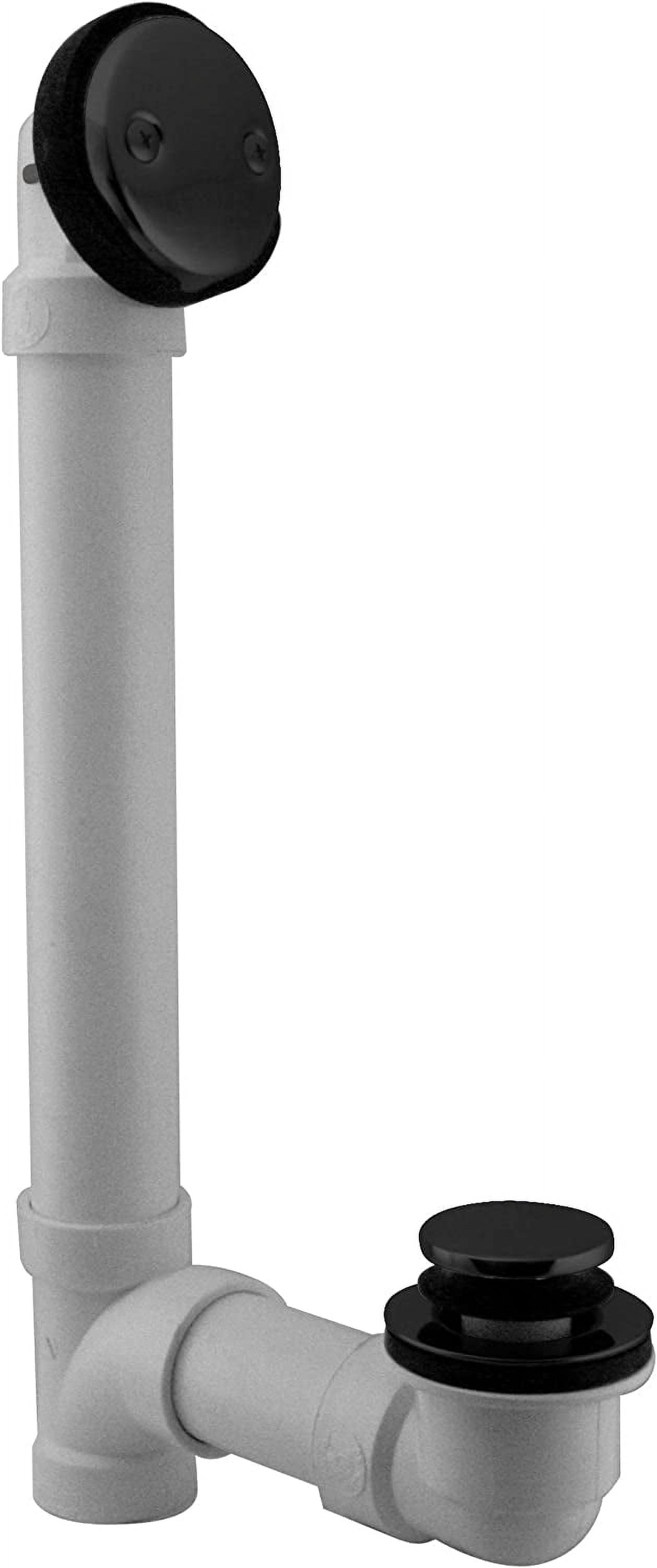Westbrass 12" Sch. 40 PVC Bath Waste Assembly with Two-Hole Overflow ...