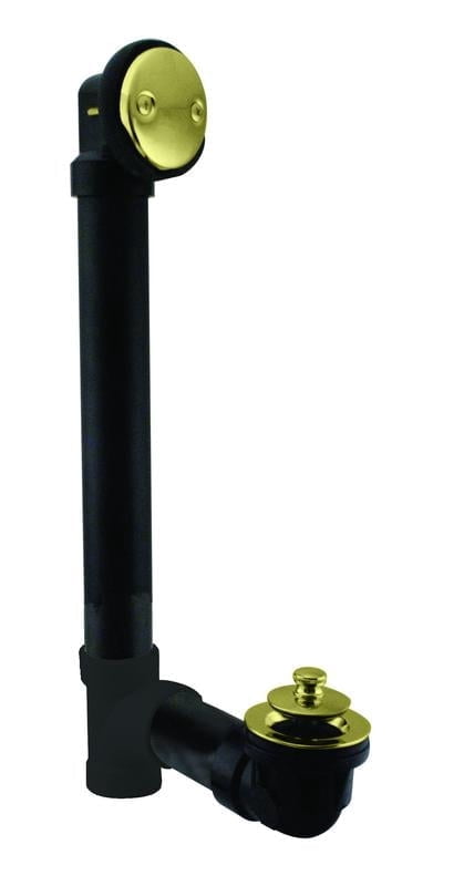 Westbrass 1-1/2" x 12" Sch. 40 ABS Bathtub Waste & Overflow Assembly ...