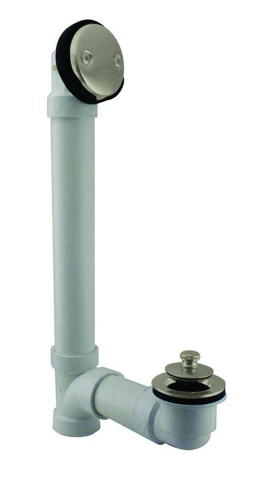 Westbrass D4942-07 1-1/2" x 12" Bath Waste & Overflow Assembly with Two ...