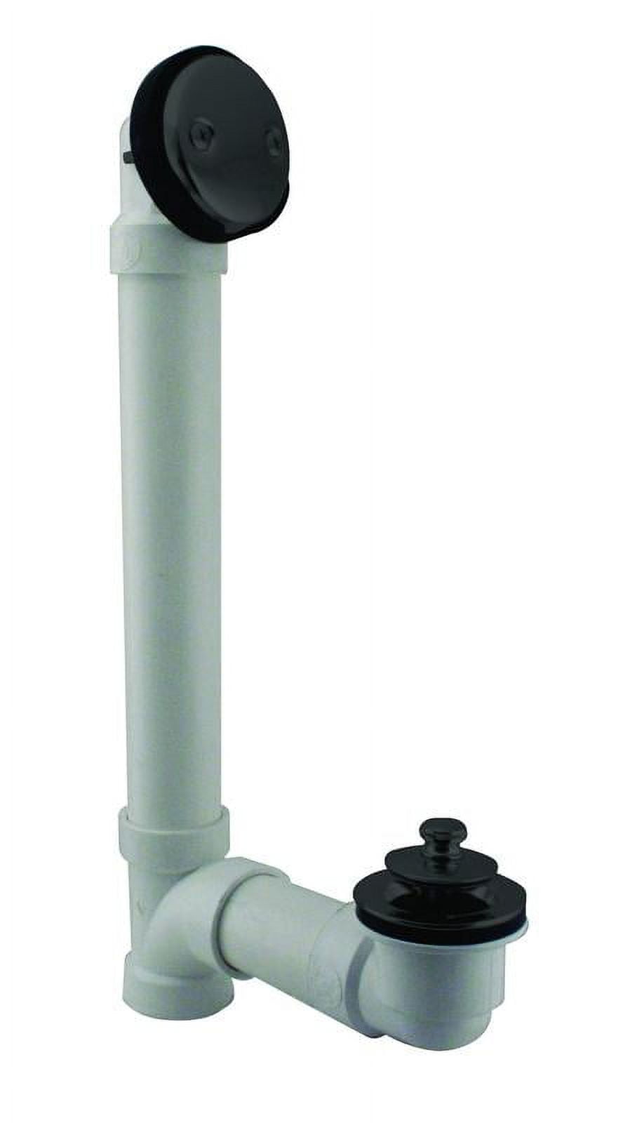 Westbrass D4942-62 1-1/2" x 12" Bath Waste & Overflow Assembly with Two ...