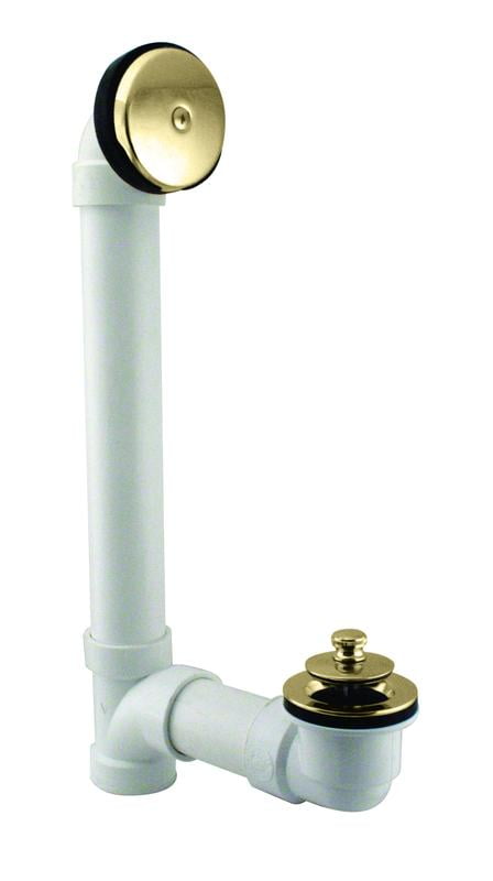Westbrass D49421-01 1-1/2" x 12" Bath Waste & Overflow Assembly with ...