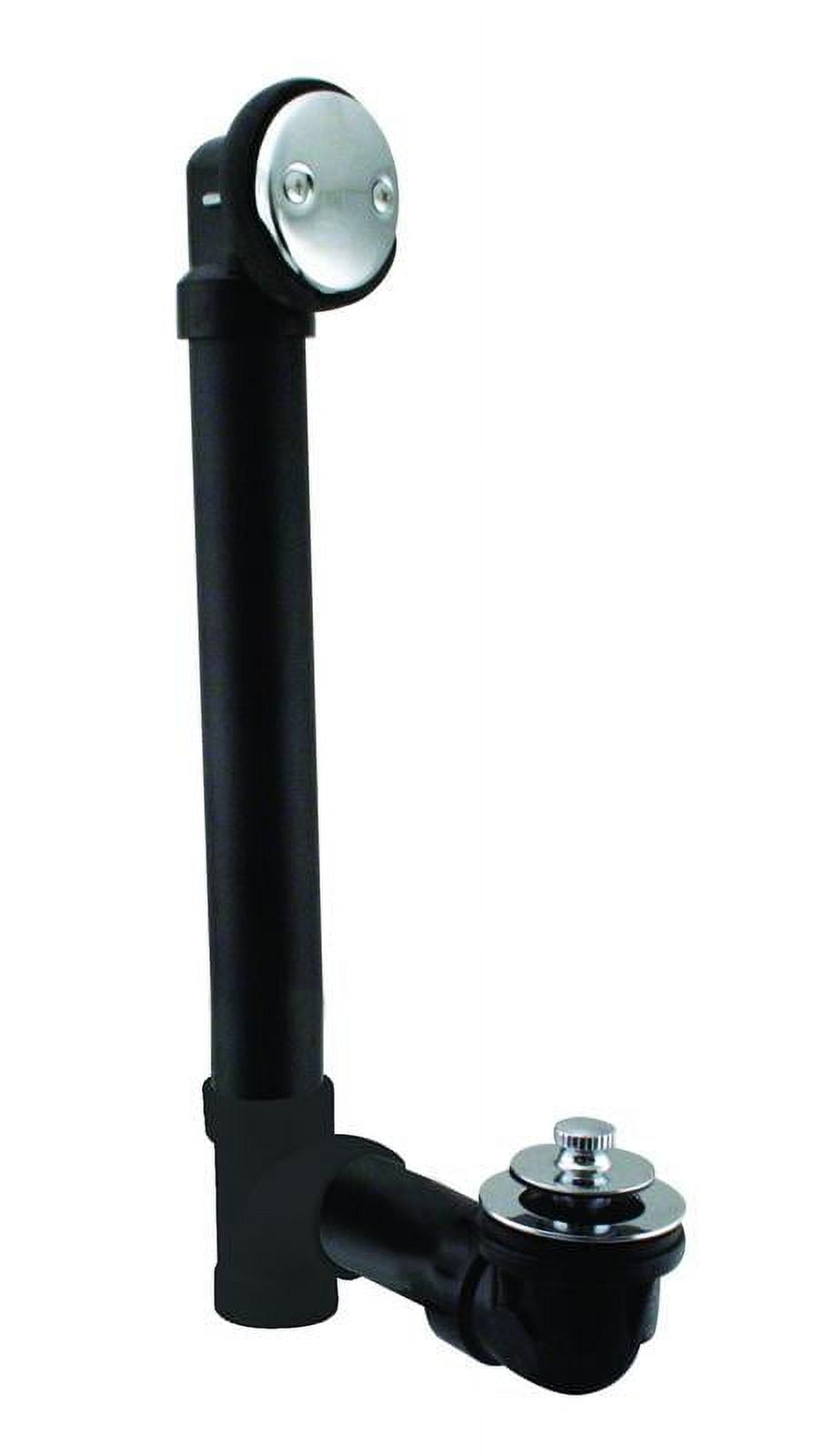 Westbrass 12" Sch. 40 ABS Bathtub Waste Assembly with Two-Hole Overflow ...