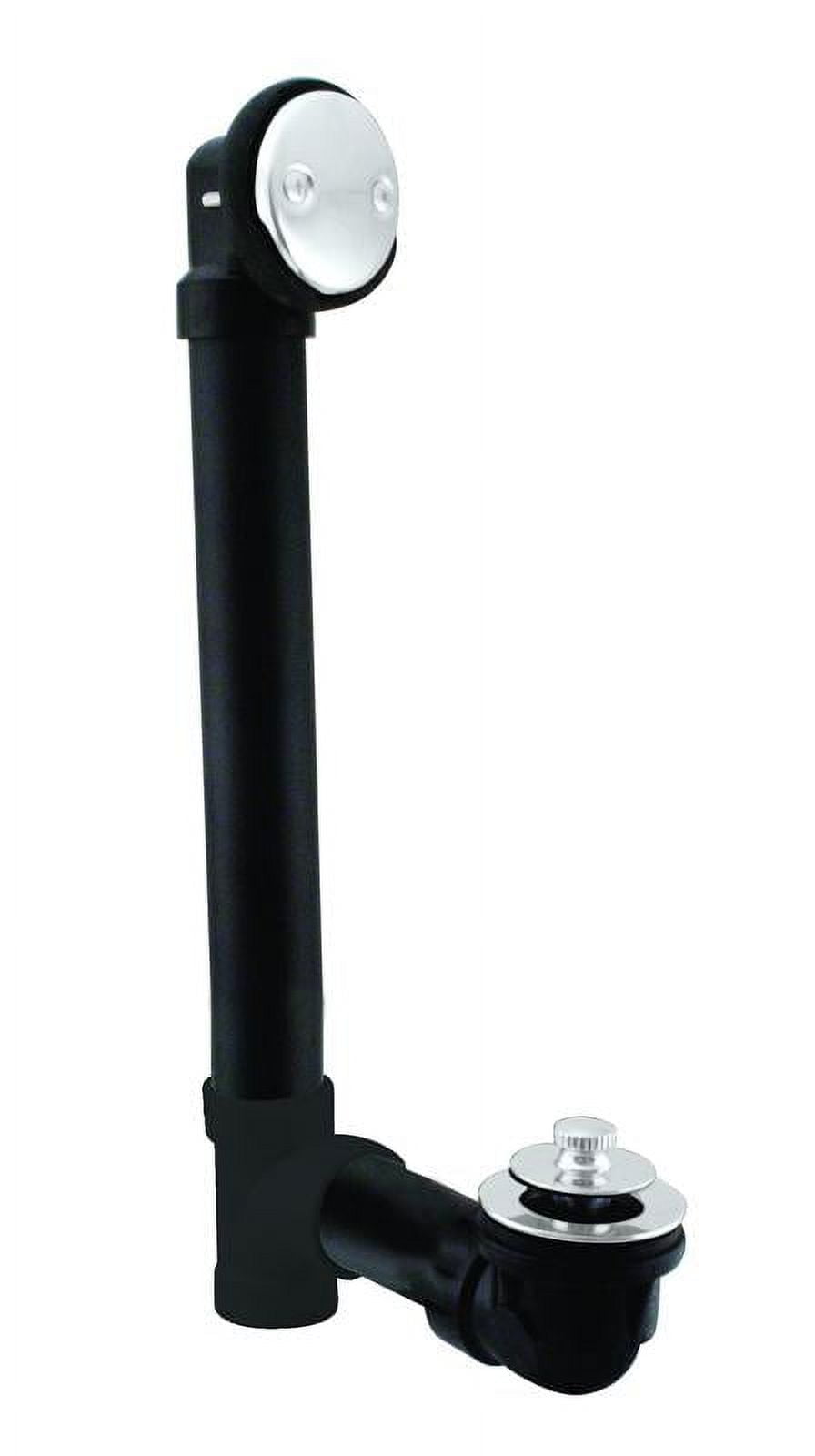 Westbrass 12" Sch. 40 ABS Bathtub Waste Assembly with Two-Hole Overflow ...