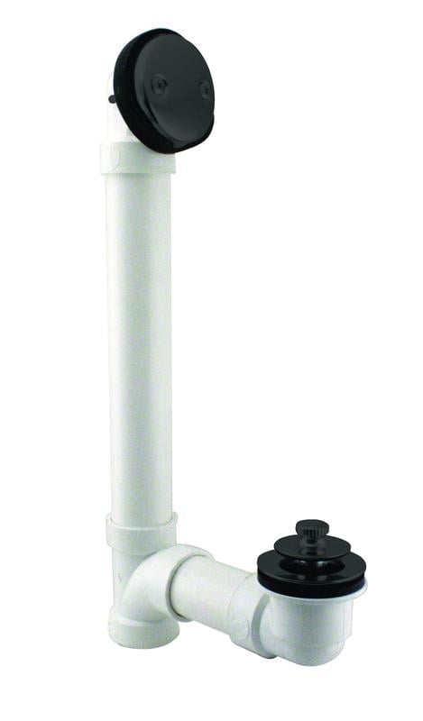 Westbrass 1-1/2" Sch. 40 PVC Bathtub Waste Assembly with Pull to Drain ...