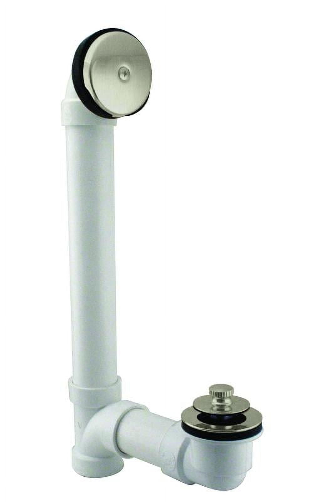 Westbrass Bathtub Pull Drain Assembly with One-Hole Top Elbow - Sch. 40 ...