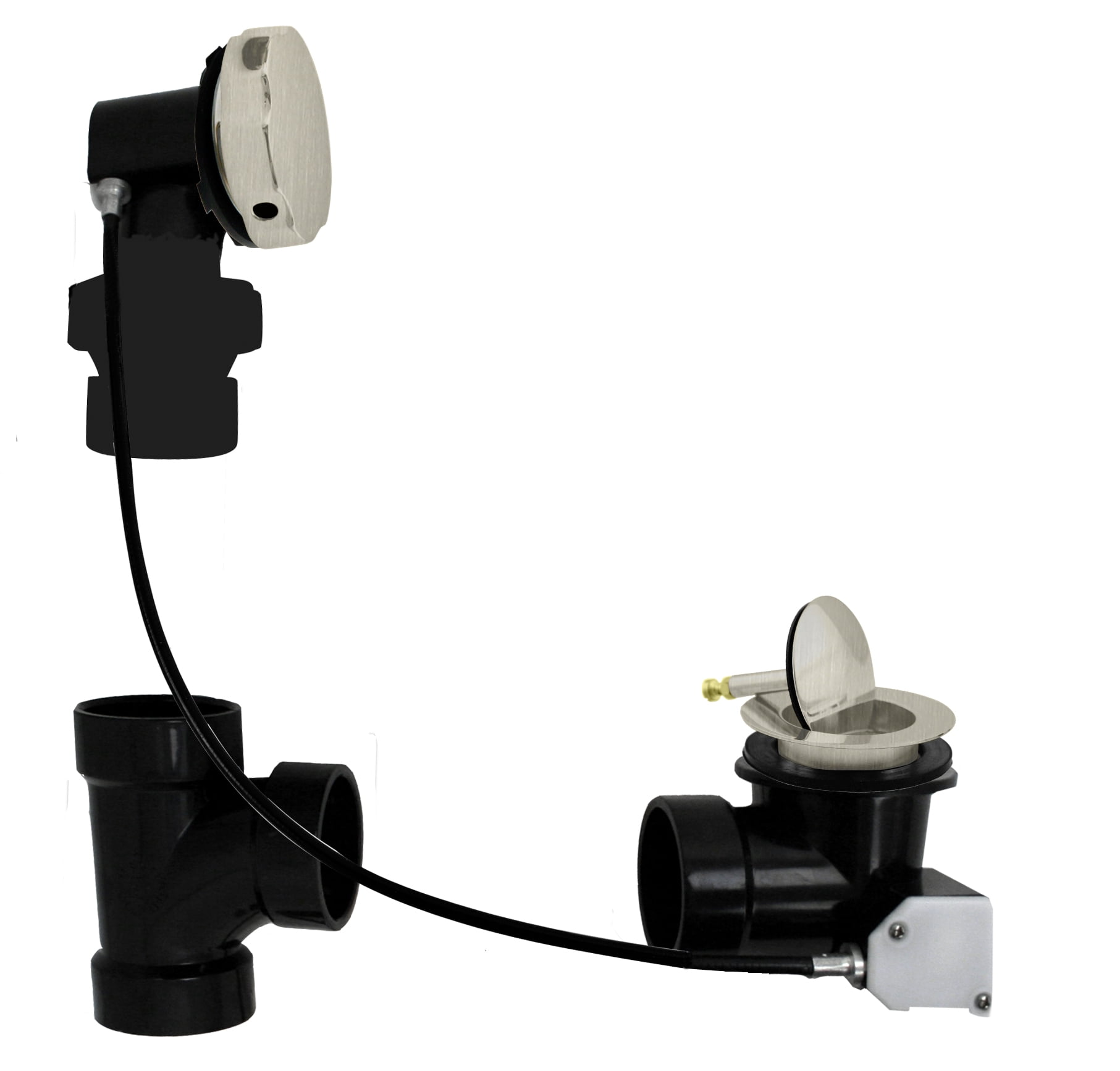 Westbrass D50A27BJ-07 27" Cable Drive Standard Bath Drain Trim Kit with ...