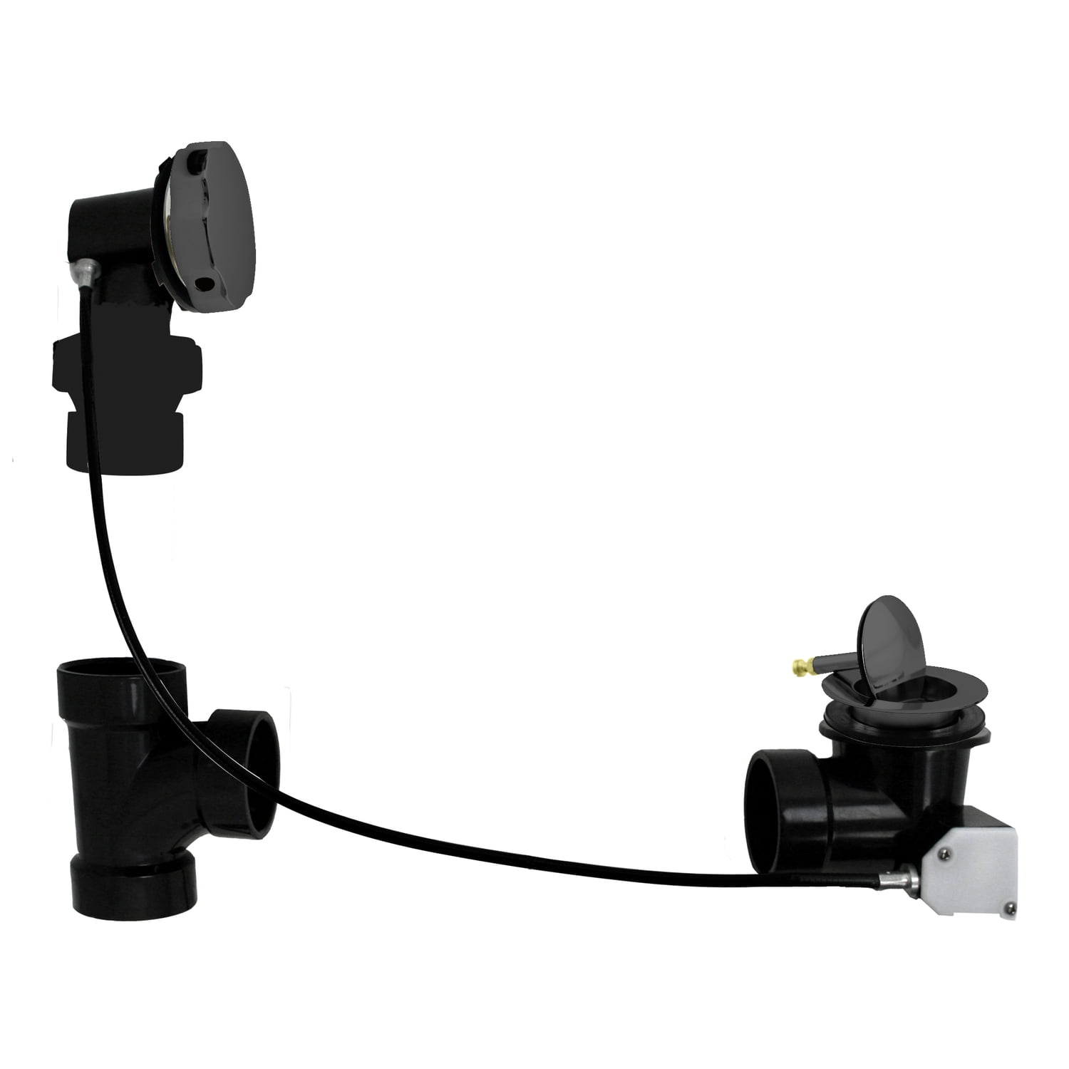 Westbrass D50A35BJ-62 35" Cable Drive Standard Bath Drain Trim Kit with ...