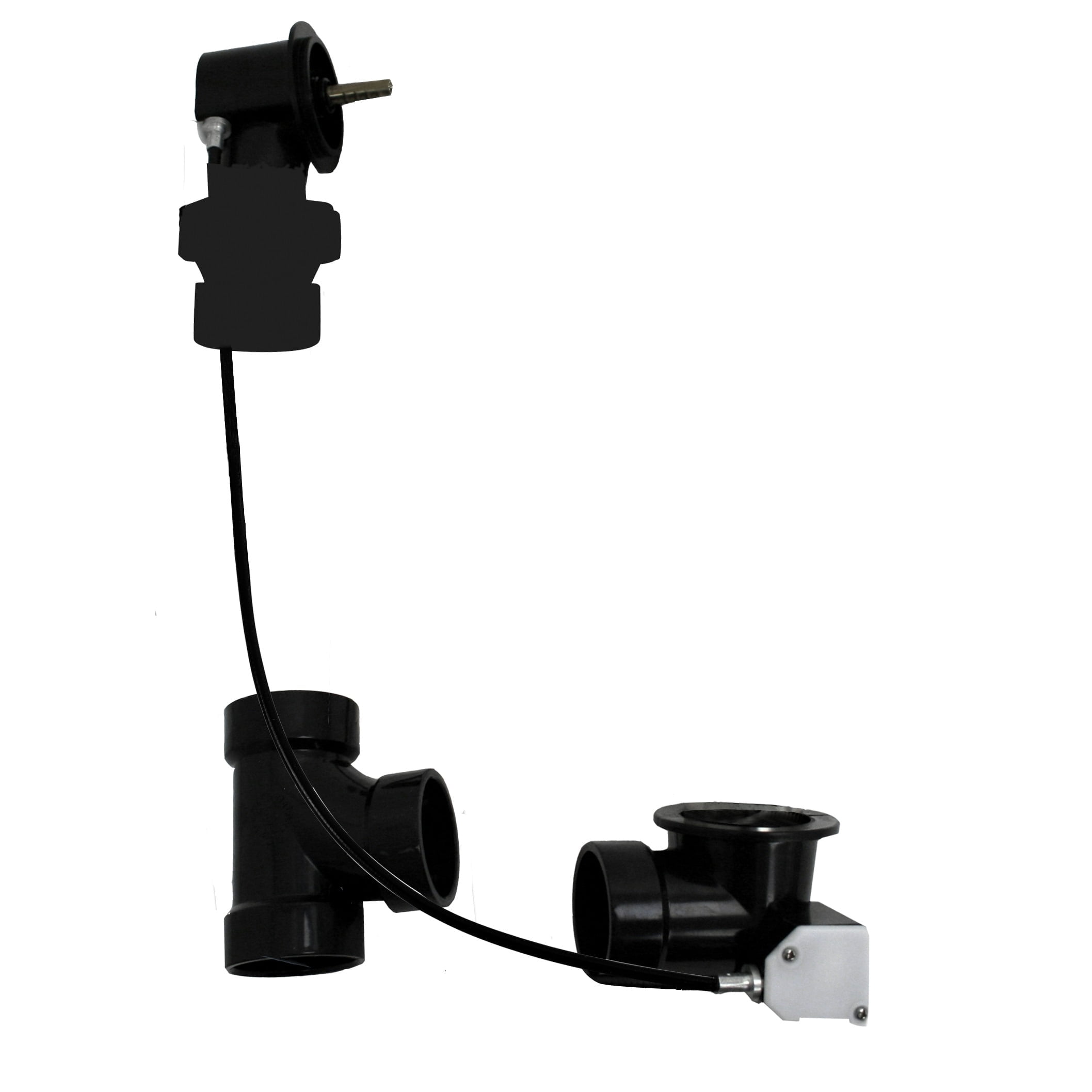 Westbrass 35" Cable Drive Bathtub Drain Kit with Ball Joint Elbow and ...