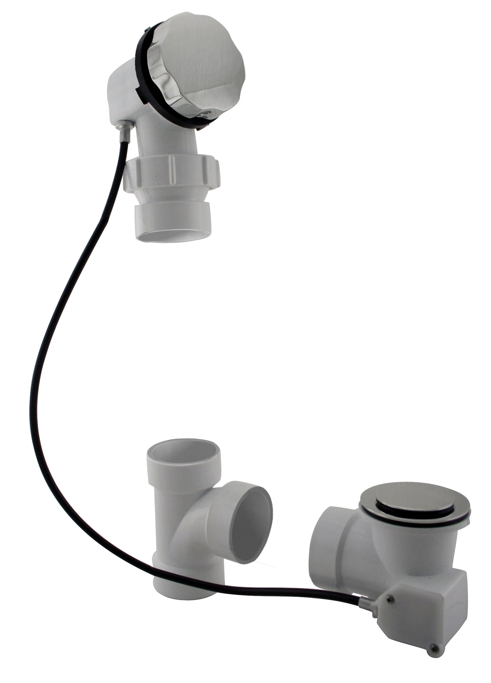 Westbrass D50P27BJ-07 27" Cable Drive Standard Bath Drain Trim Kit with ...