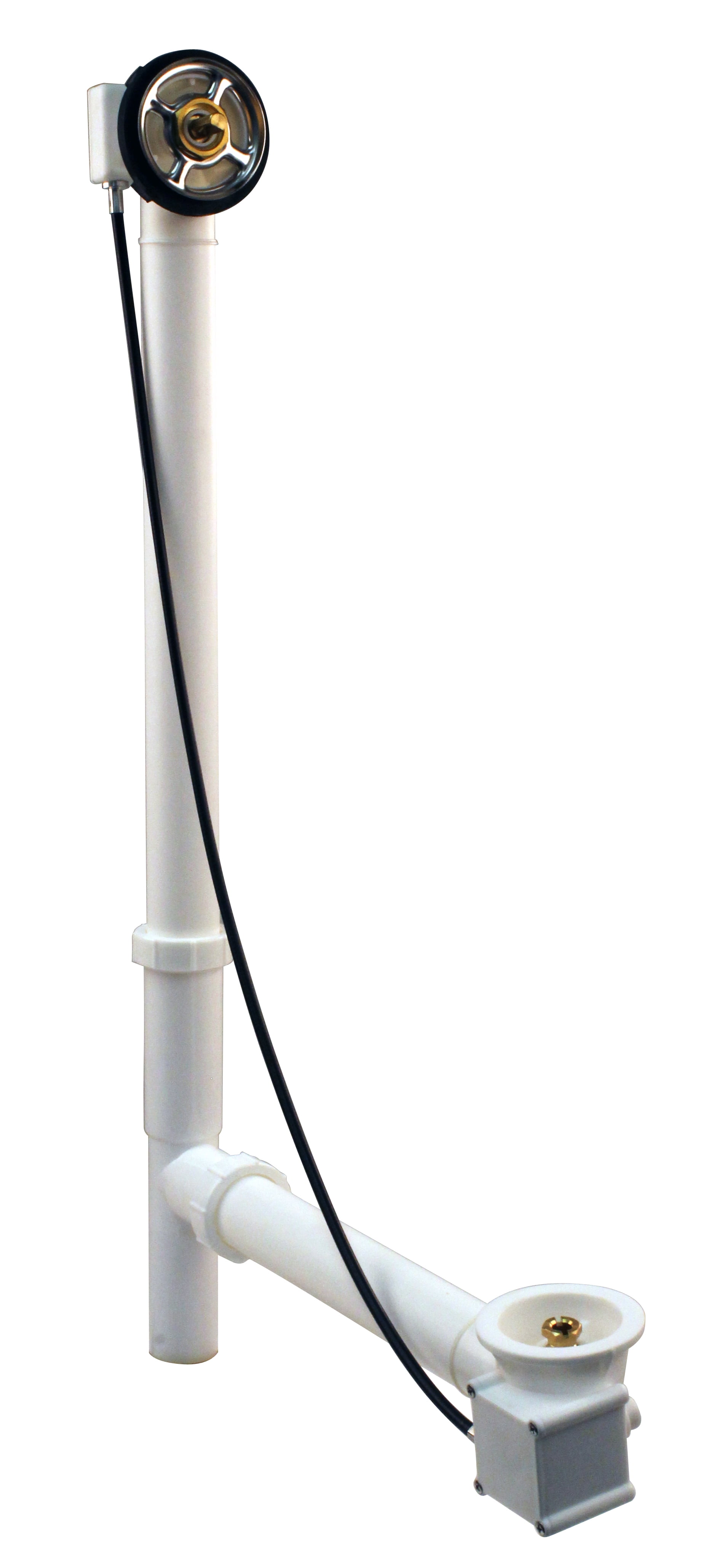 Westbrass D50P27TLE-4-LT 27" Cable Drive Standard Bath Drain Trim Kit ...