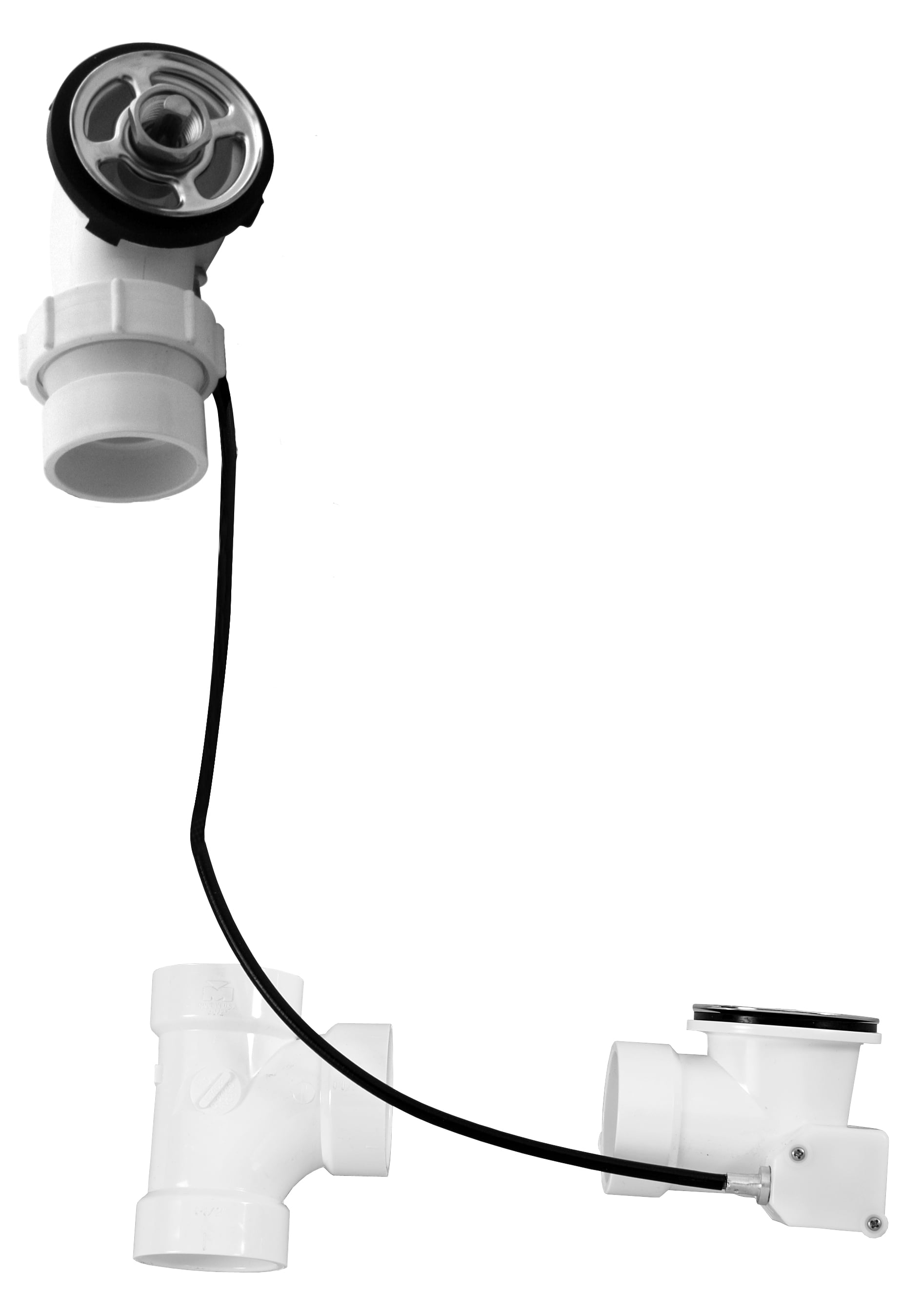 Westbrass 35" Cable Drive Standard Bath Drain Trim Kit with Ball Joint ...