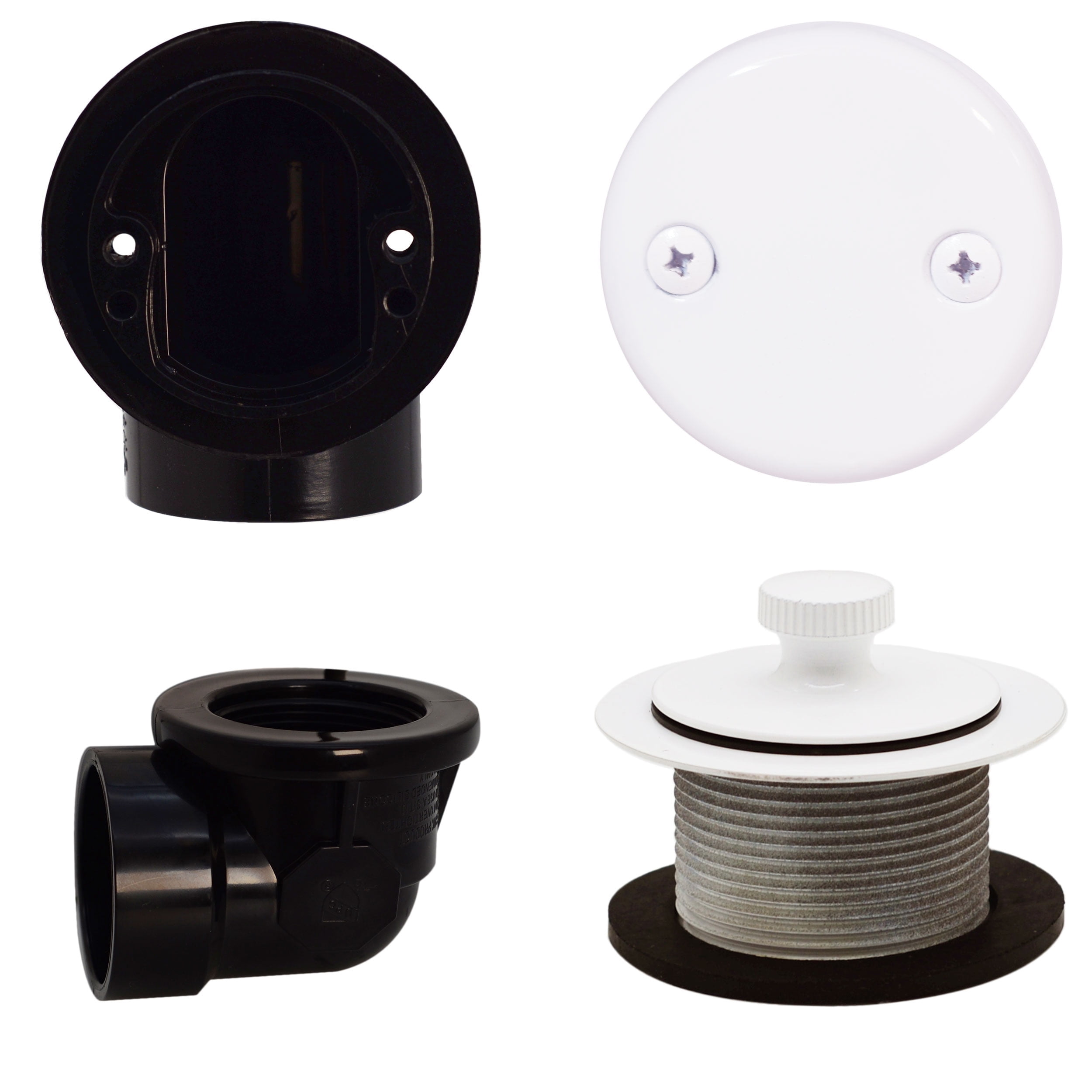 Westbrass 1-1/2" Pull & Drain Plumber's Pack with Two-Hole Elbow and ...