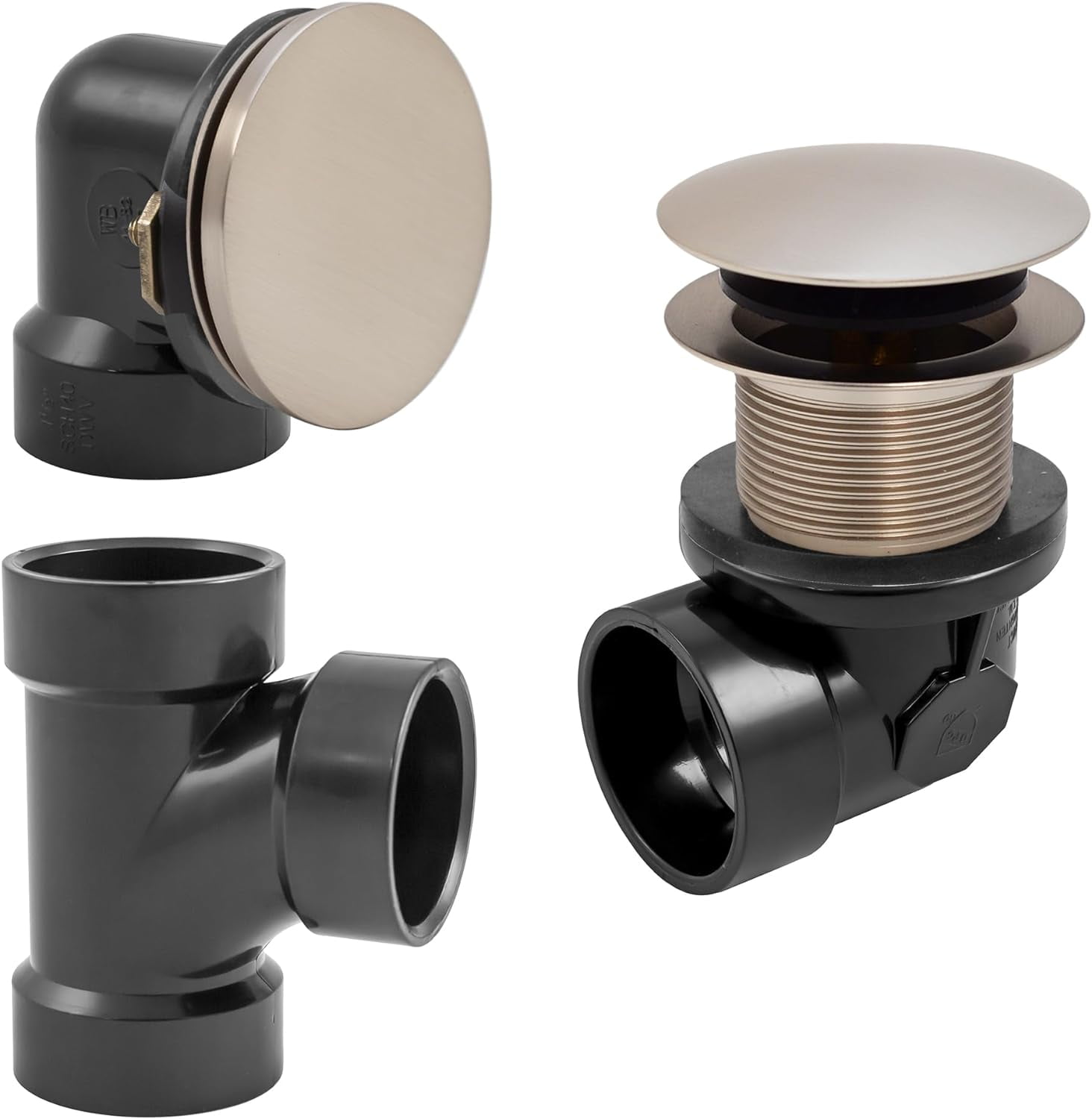 Westbrass Bathtub Assembly with Tip-Toe Drain, Illusionary Overflow and ...