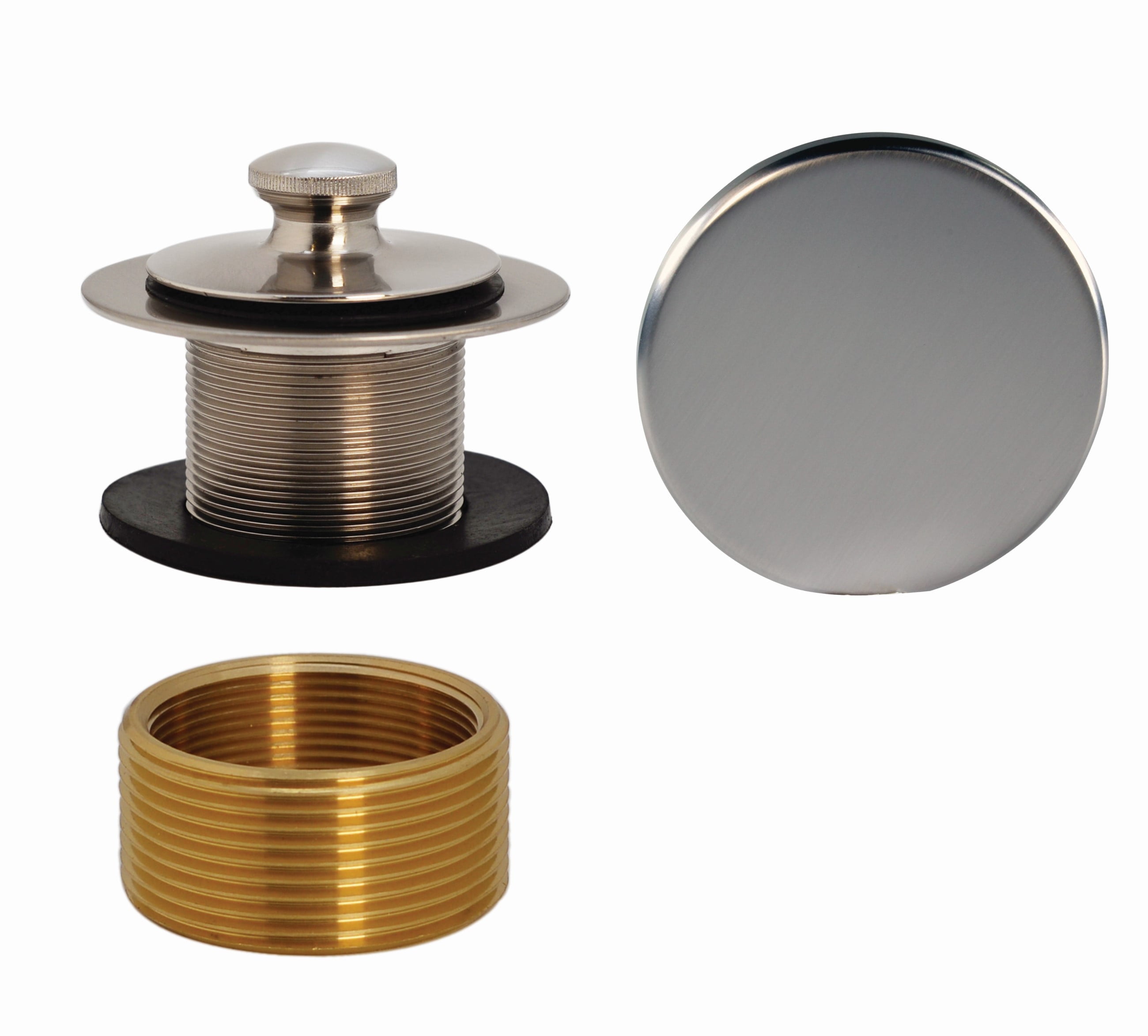 Westbrass Universal Thread Twist & Close Bathtub Drain Trim with ...