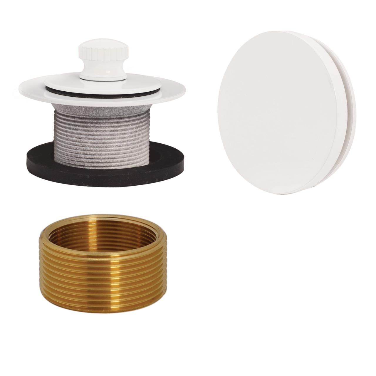 Westbrass Universal Thread Twist & Close Bathtub Drain Trim with ...