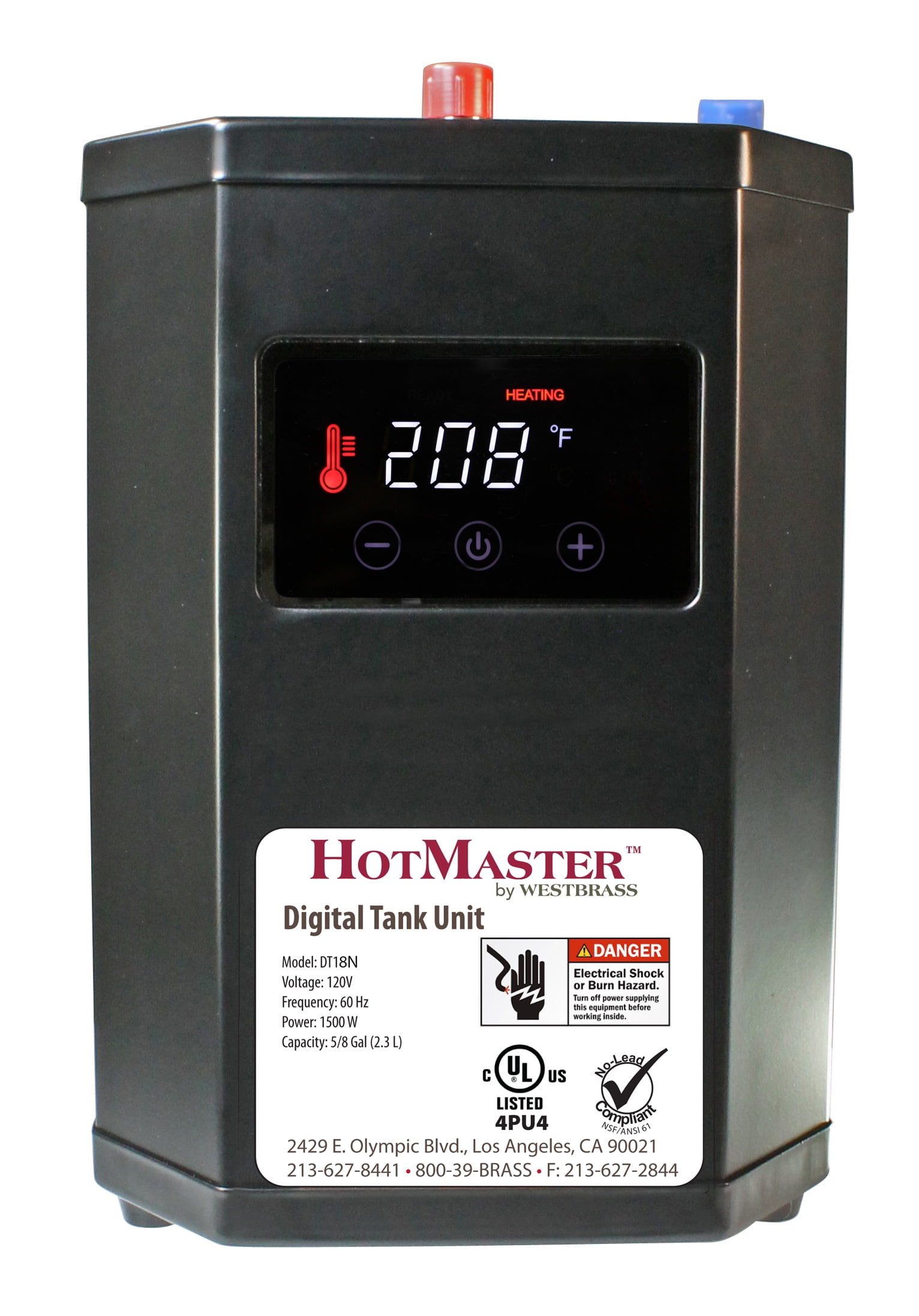 Westbrass DT18N Digital Instant Hot Water Tank System for Dispenser ...