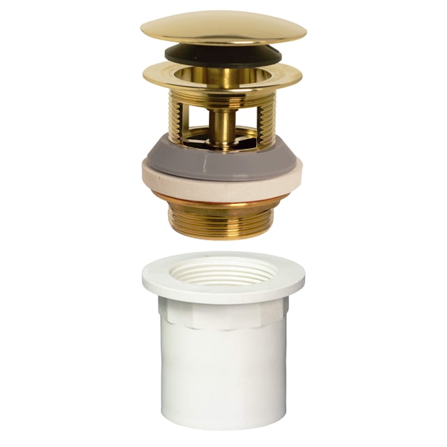 Westbrass Integrated Overflow Coarse Thread Tip-Toe Drain with PVC ...