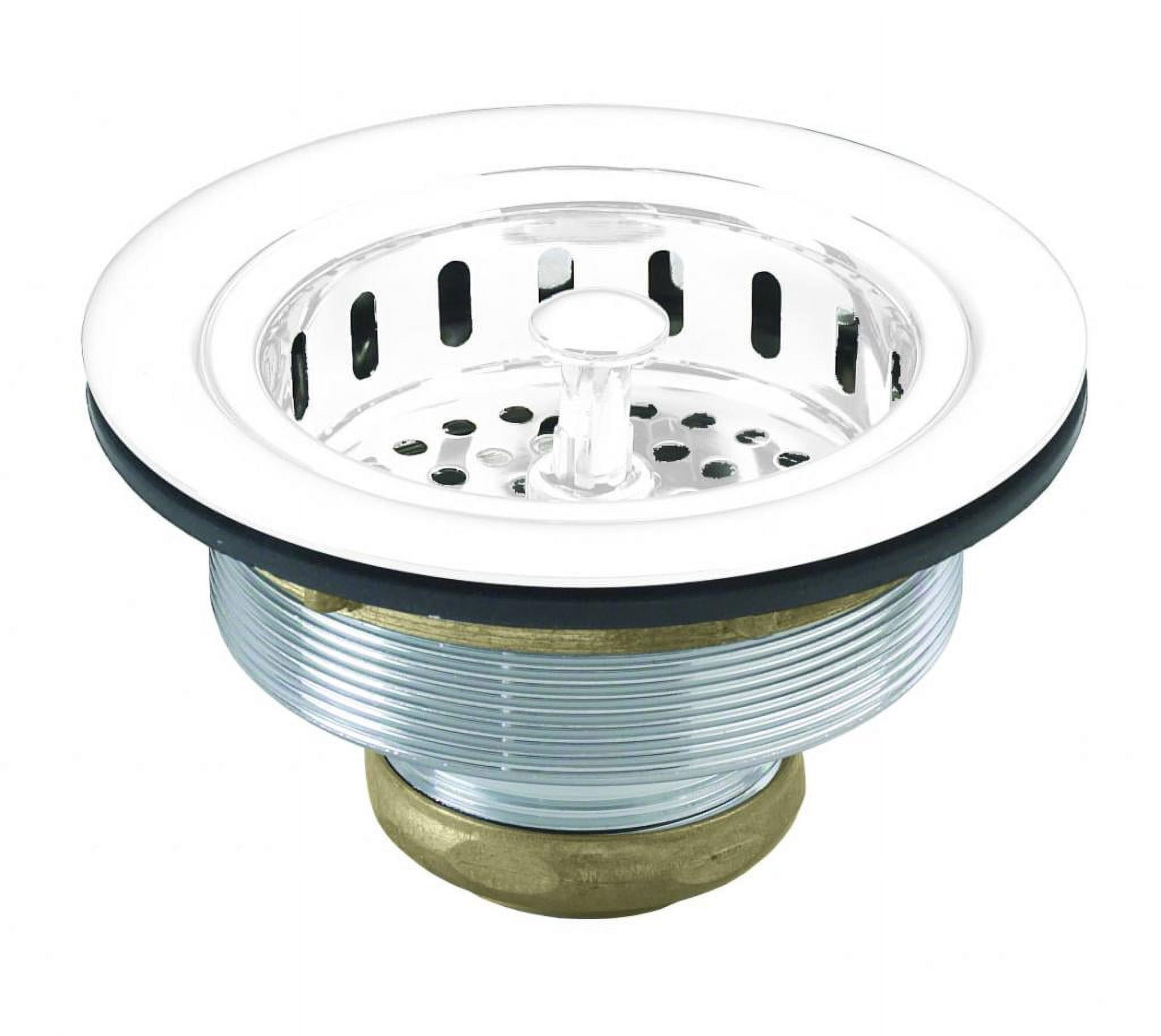 Westbrass R214-50 3-1/2-Inch Post Style Kitchen Sink Basket Strainer ...