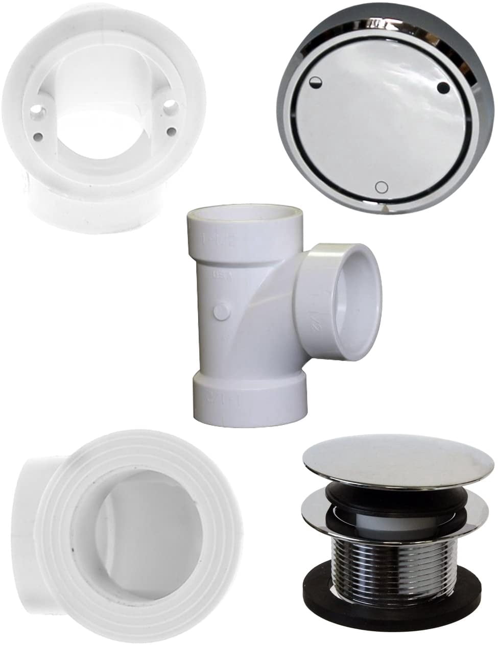 Westbrass R493CHPM-26 Bathtub Trim Kit with Patented Deep Soak Cover ...