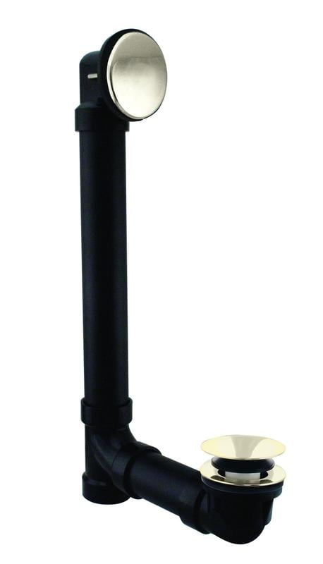 Westbrass Sch. 40 ABS Bathtub Drainage System with Tip-Toe Drain and No ...