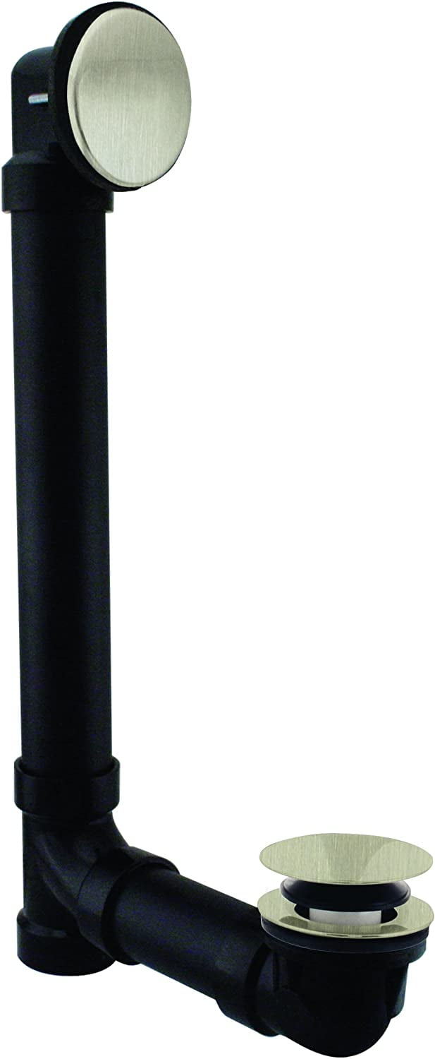Westbrass Sch. 40 ABS Bathtub Drainage System with Tip-Toe Drain and No ...