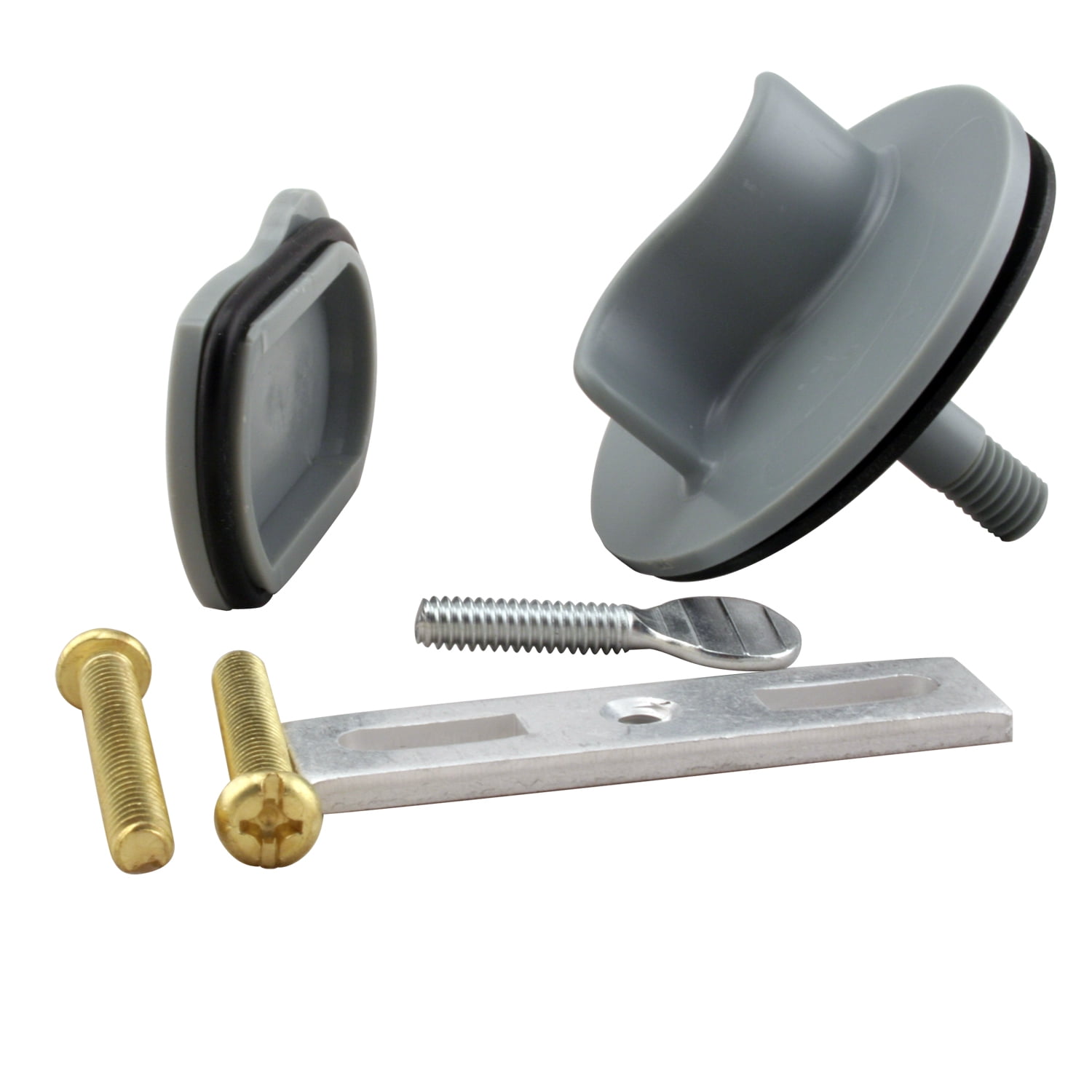 Westbrass TK-2 2-3/4 in. Plastic 2-Hole Waste and Overflow Assembly ...