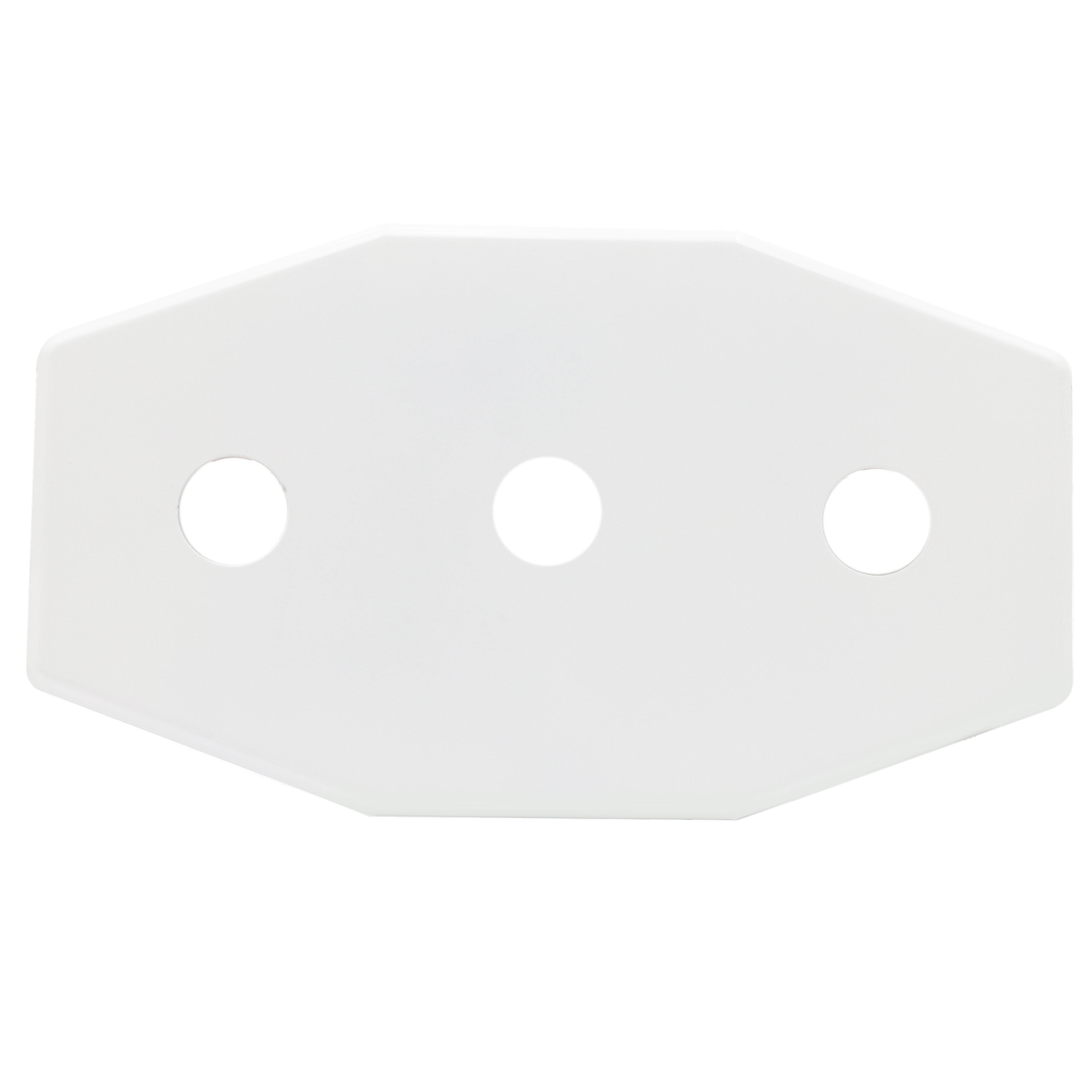 Westbrass Three-Hole Remodel Cover Plate for Bathtub and Shower Valves ...