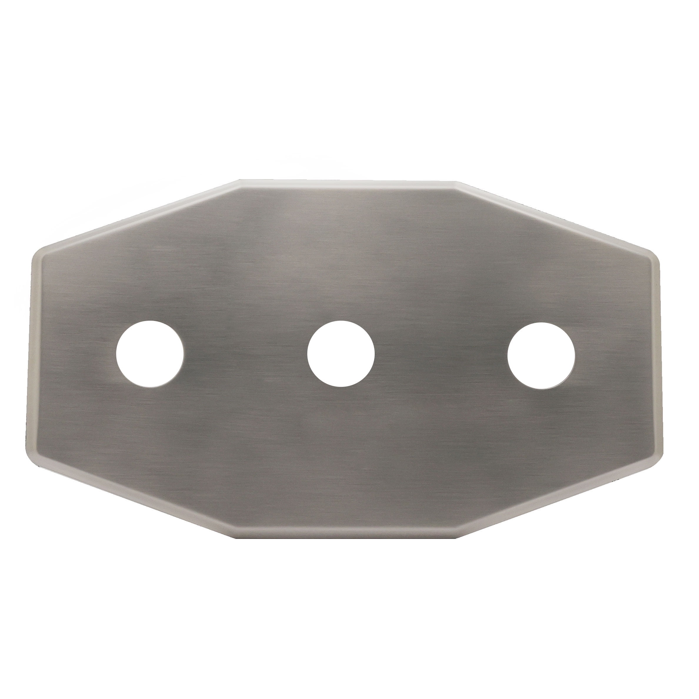Westbrass Three-Hole Remodel Cover Plate for Bathtub and Shower Valves ...