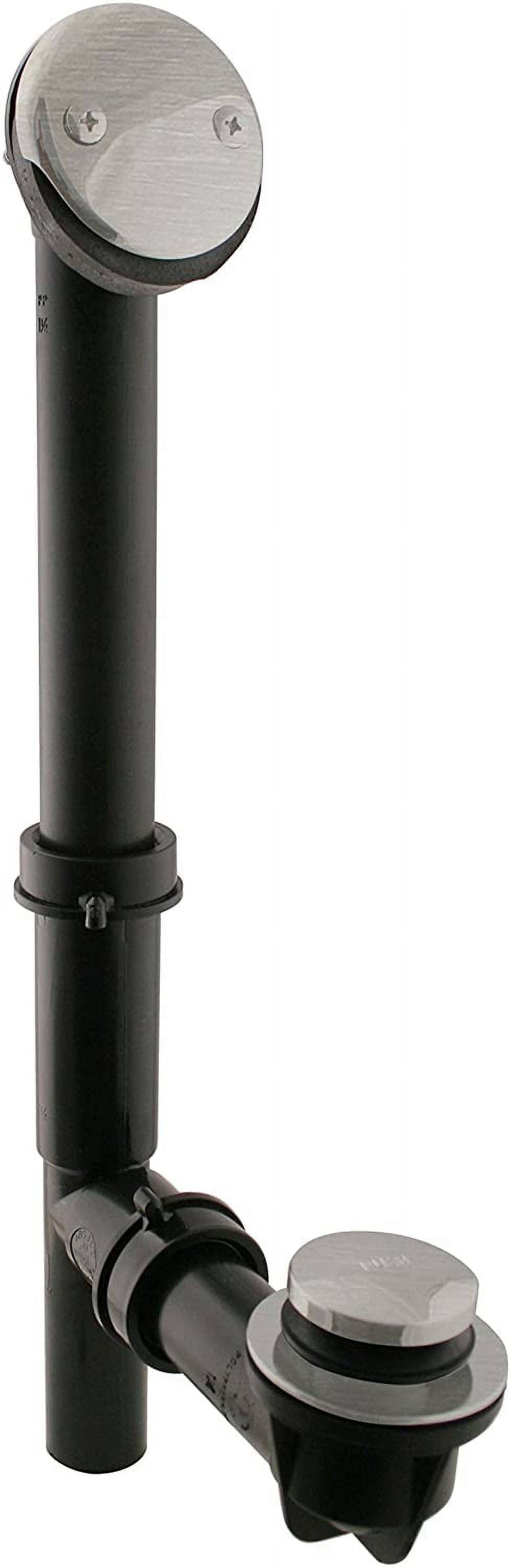 Westbrass Y593144-07 14" Black Poly Bath Waste & Overflow Assembly with ...